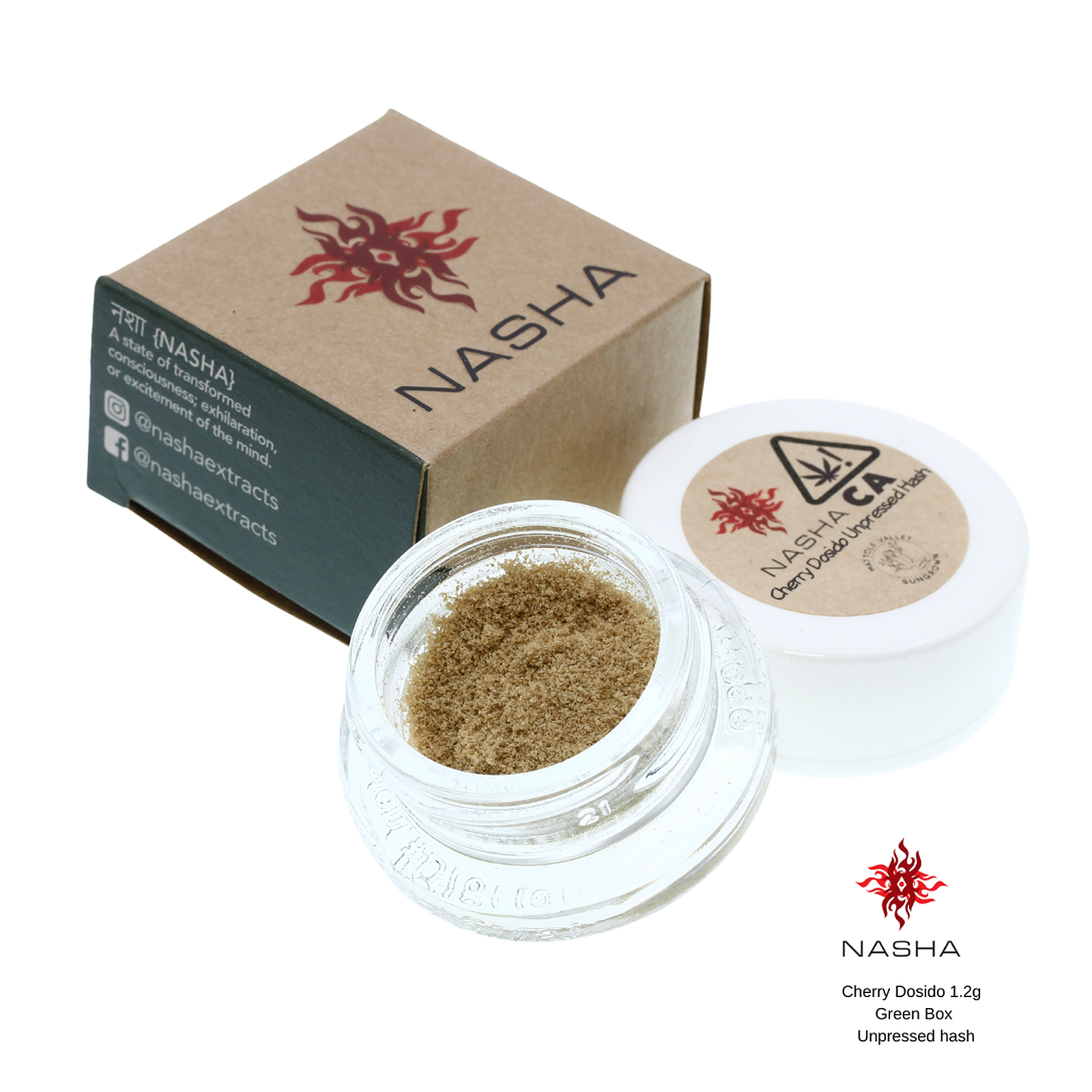 NASHA: Cherry Dosido 1.2g Green Unpressed Hash (Mattole Valley) | Leafly