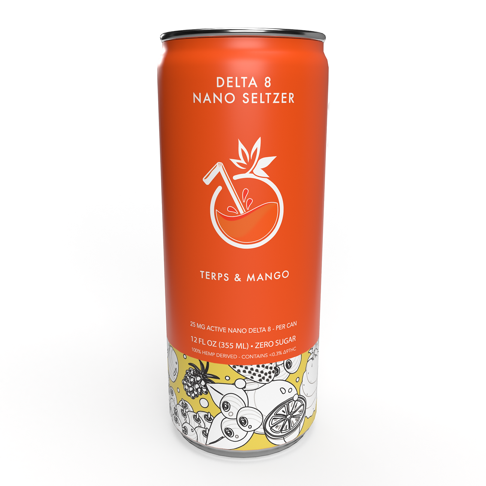 Do Eight: Do Eight Nano Seltzer - 25 MG Delta 8 - Terps & Mango | Leafly