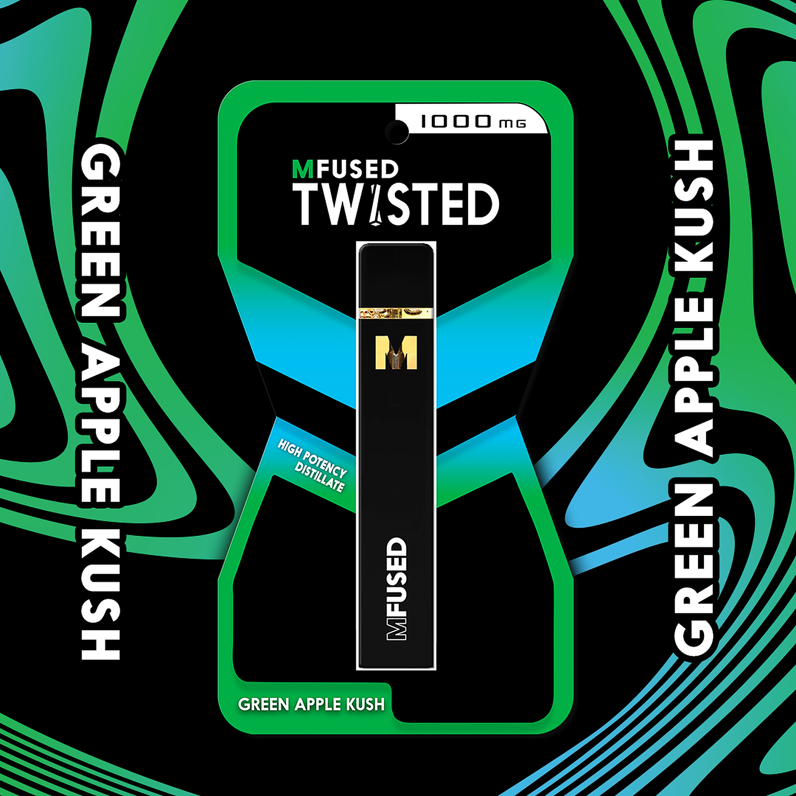 MFUSED: TWISTED Disposable - Green Apple Kush | Leafly