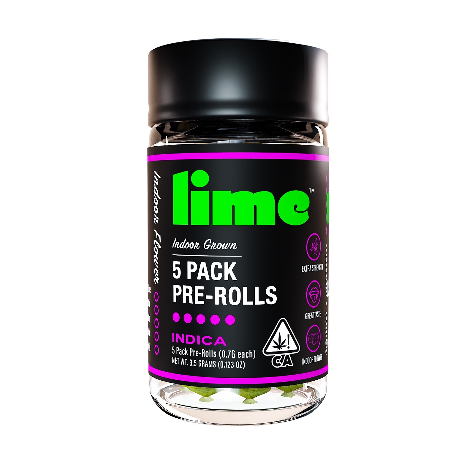 Lime: 5 Pack Pre Rolls | Indica | Leafly