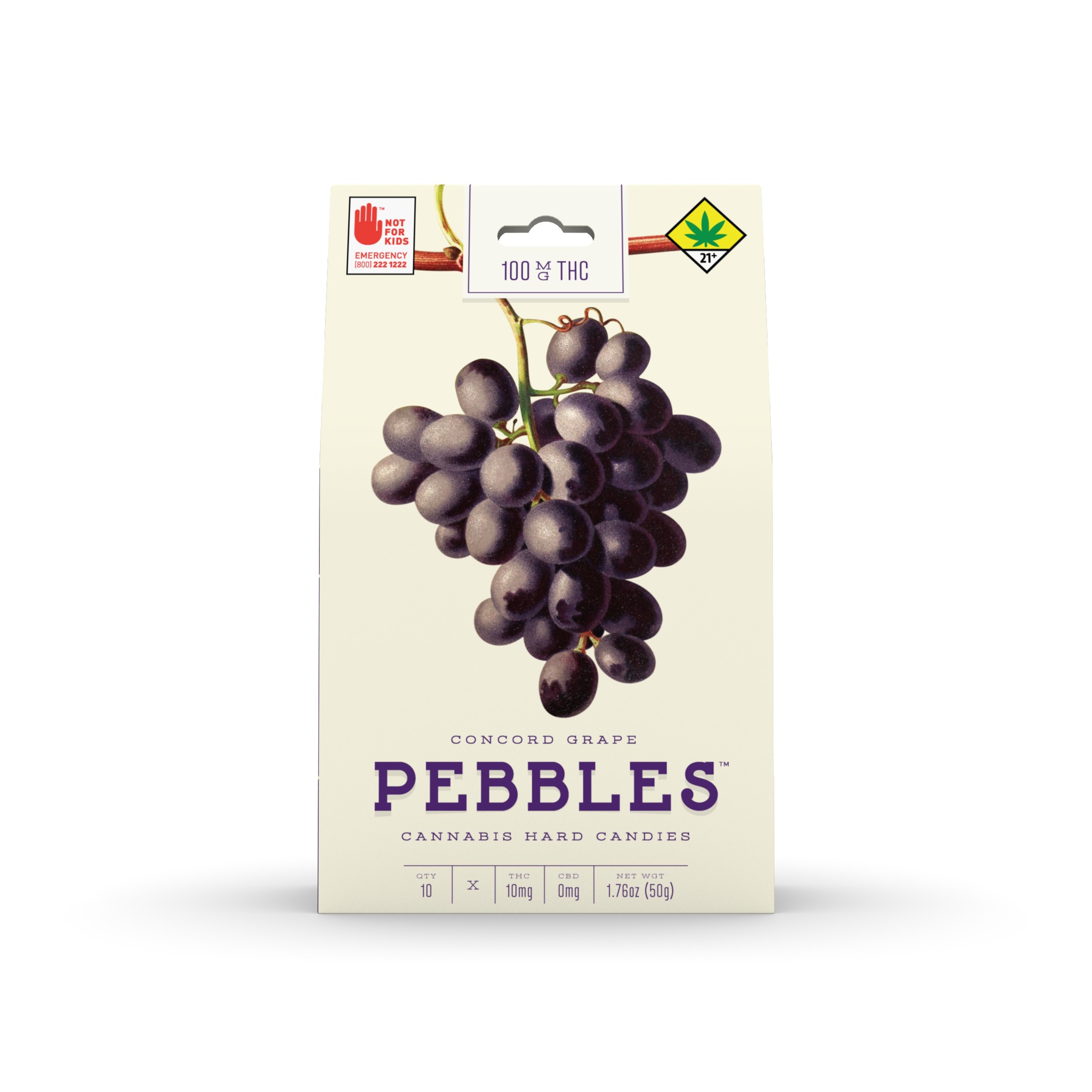Pebbles: Concord Grape 100mg 10-pack | Leafly