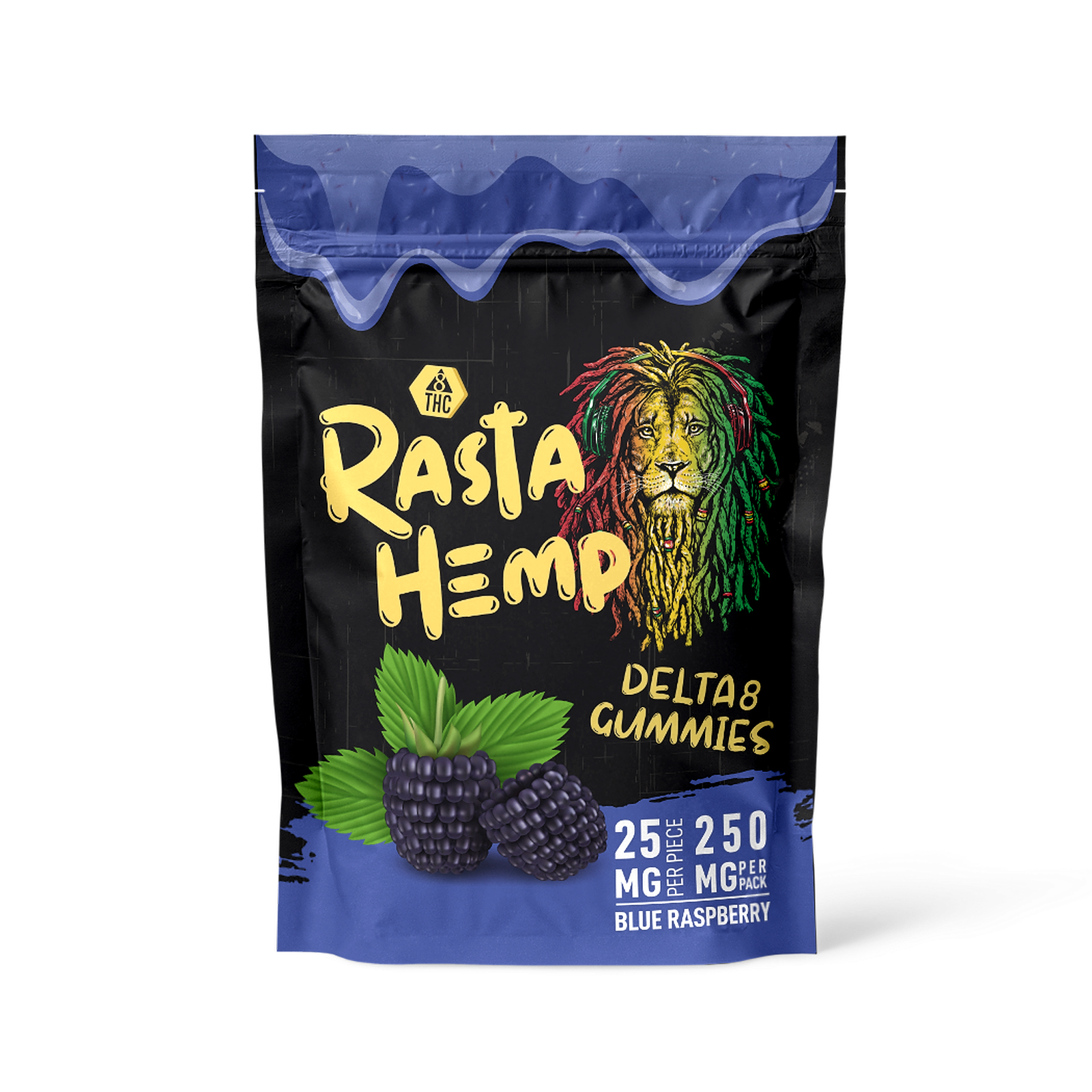 Nothing But Hemp: Rasta Hemp | Blue Raspberry Gummies | 250MG | 10 Pack ...