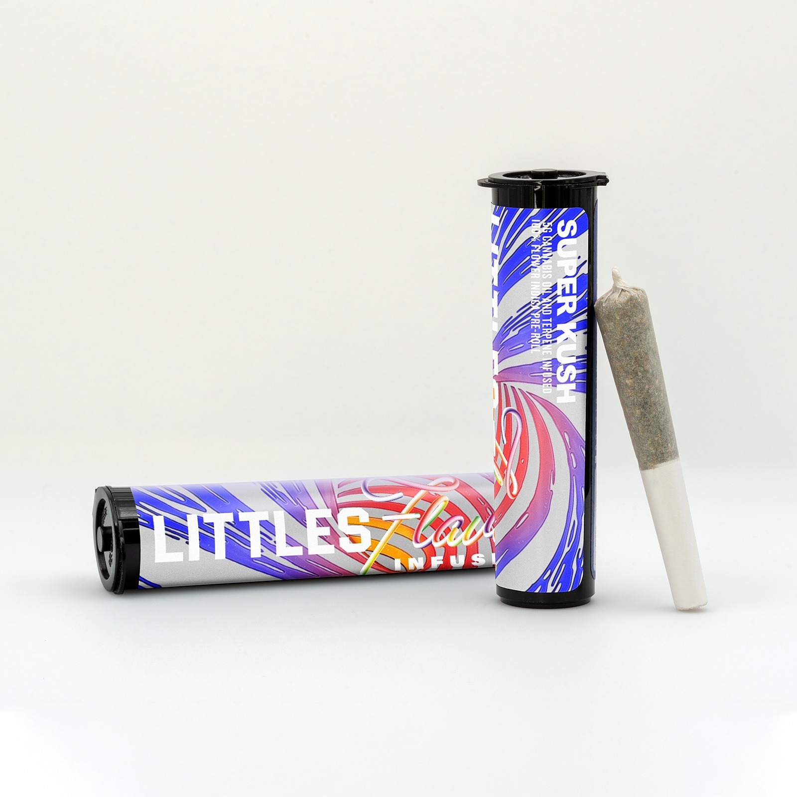 Littles: Super Kush .5G Littles Flaves Infused Indica Pre-Roll | Leafly