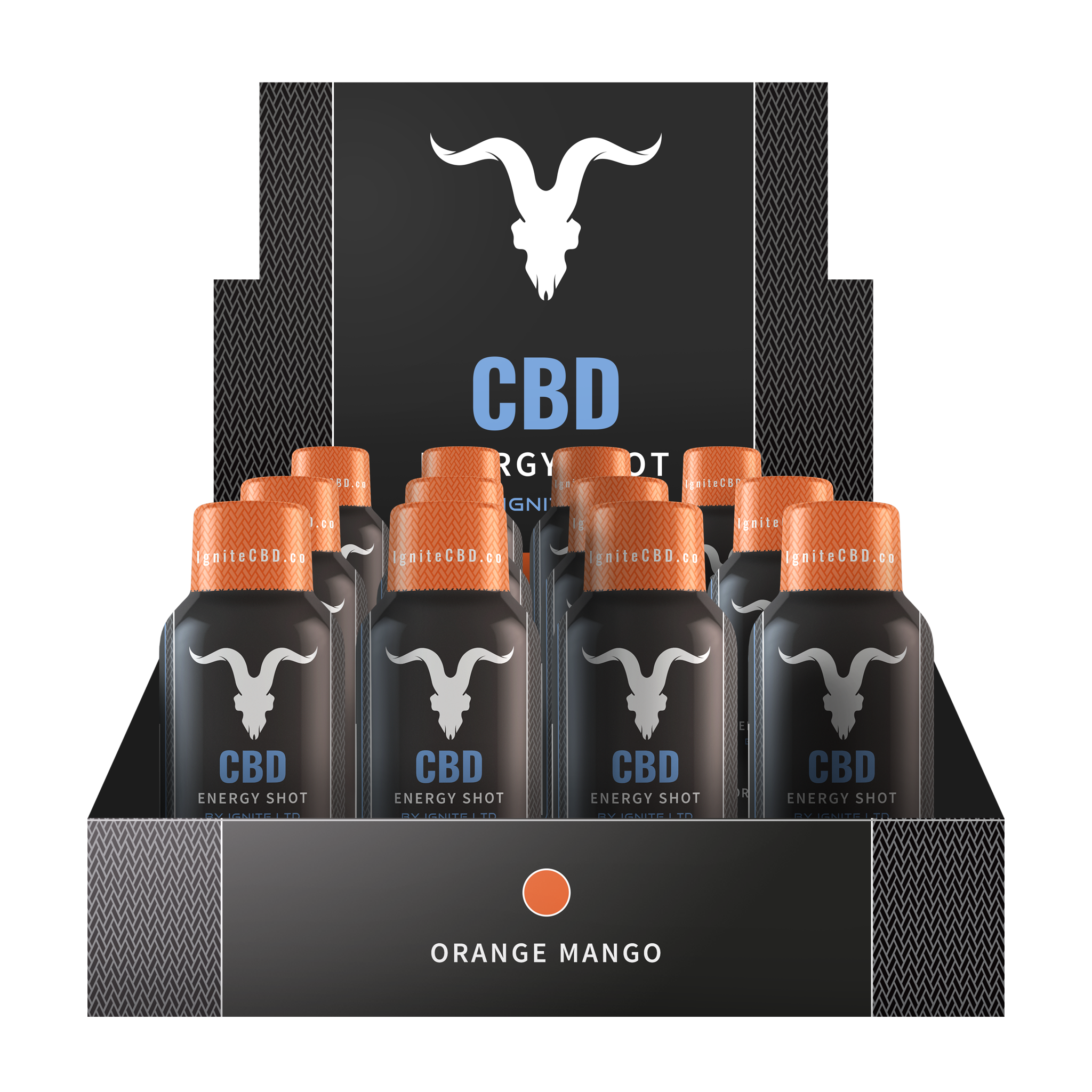 IGNITE: Orange Mango- 15mg CBD Energy Shot | Leafly