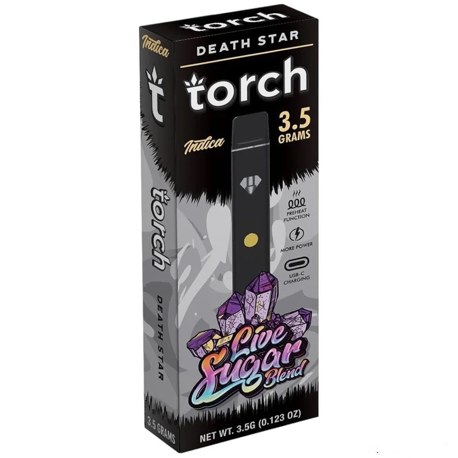Aventus 8: TORCH LIVE SUGAR INDICA DEATH STAR THC DISPOSABLE VAPE PEN 3.5G 3500MG | Leafly