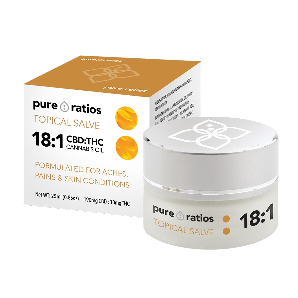 Pure Ratios: 18:1 CBD:THC Topical Salve 25ml | Leafly