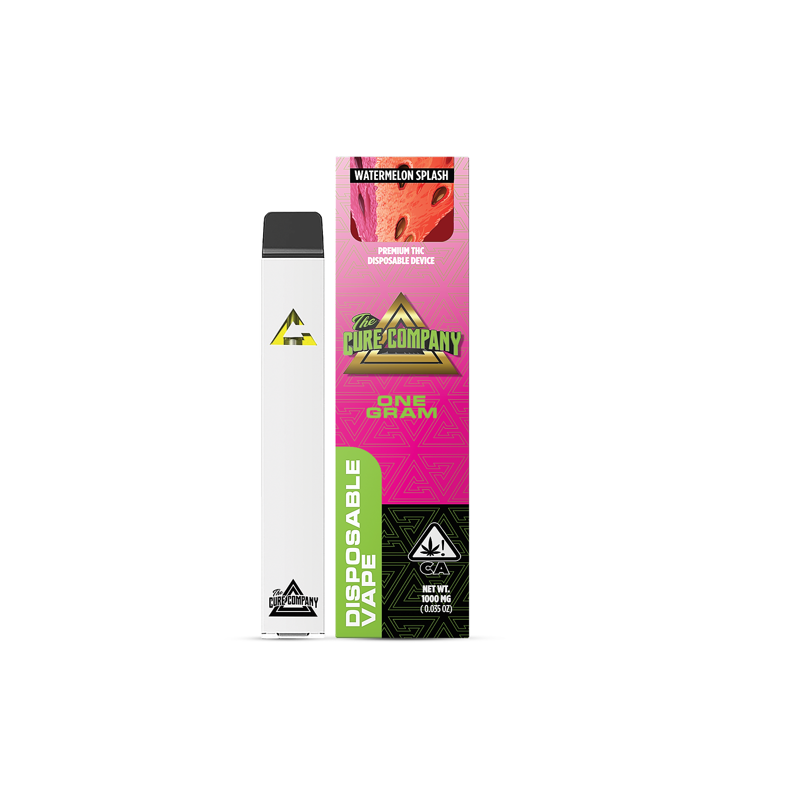 The Cure Company: Watermelon Splash | 1g Vape Disposable | Leafly
