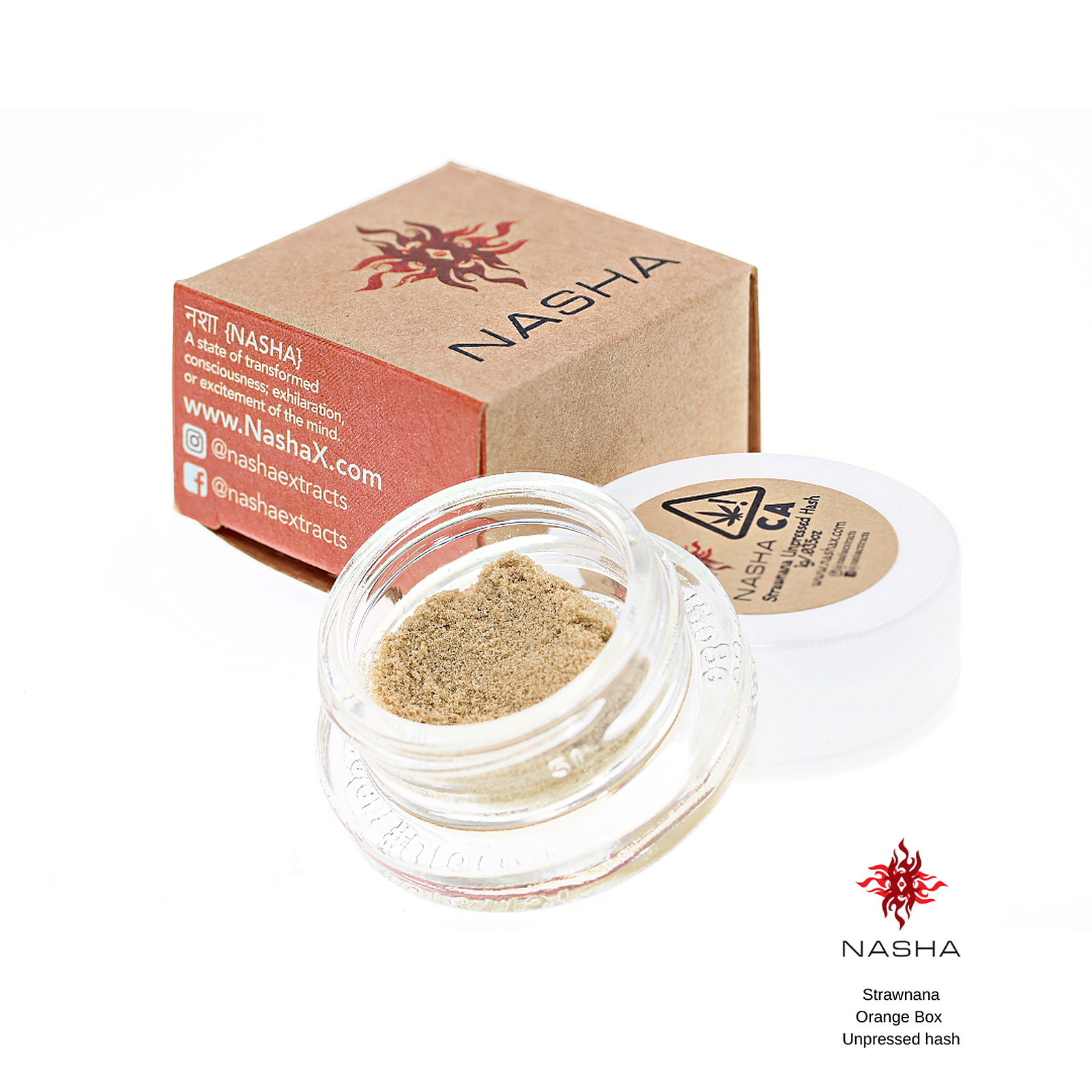 NASHA: Strawnana Orange Unpressed Hash | Leafly