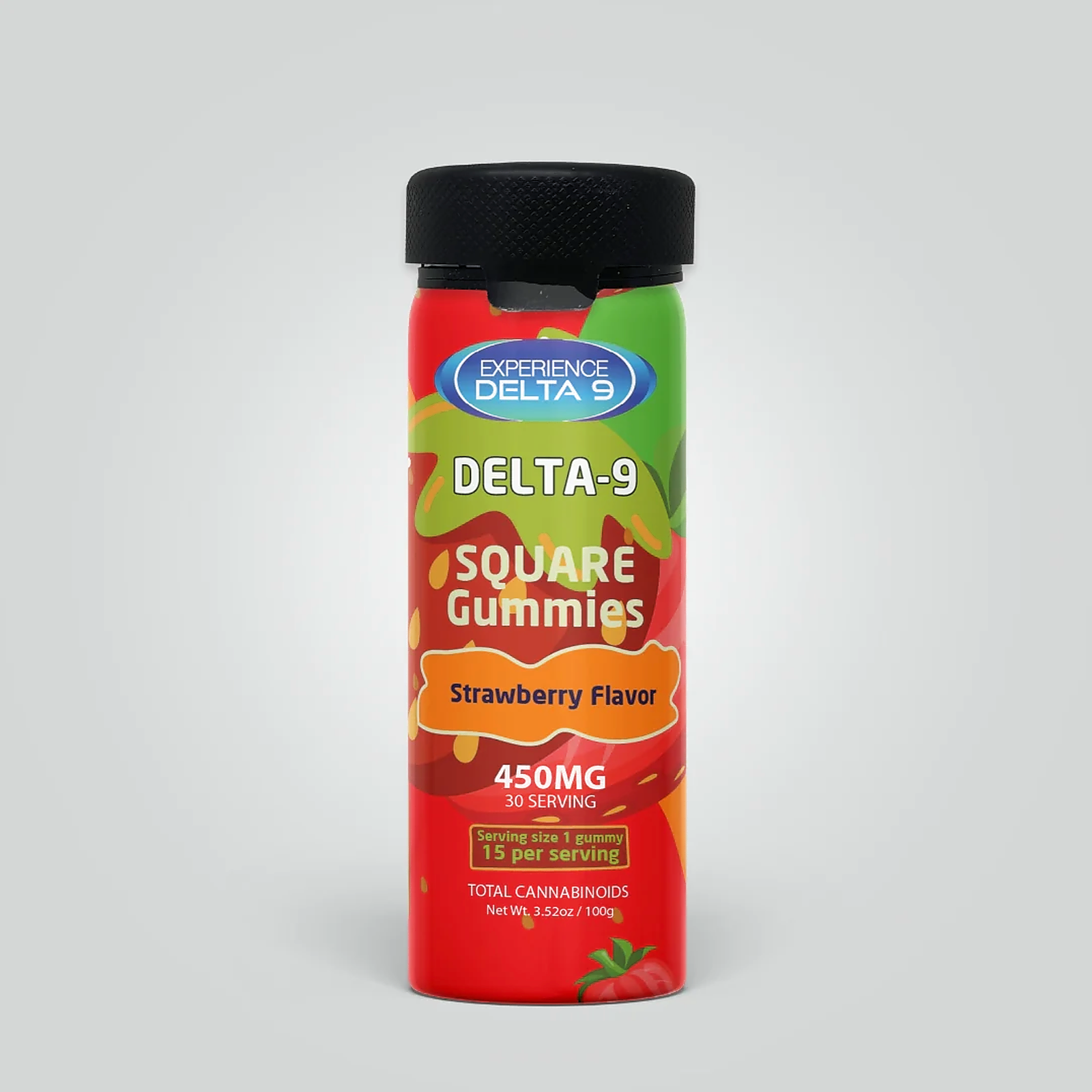 Experience CBD: Delta 9 Square Gummies Strawberry Flavor | Leafly