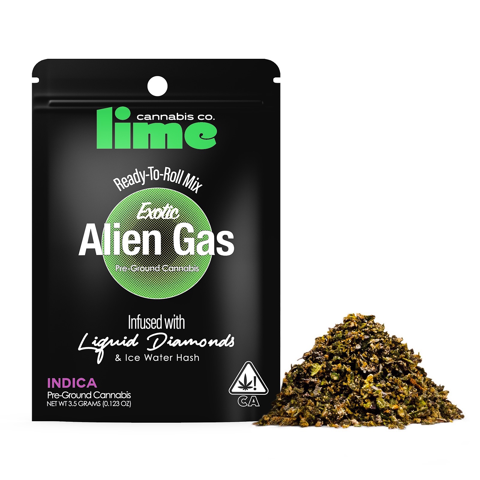 Lime: Indica (3.5g Infused Flower) | Exotic Ready-To-Roll - Alien Gas ...