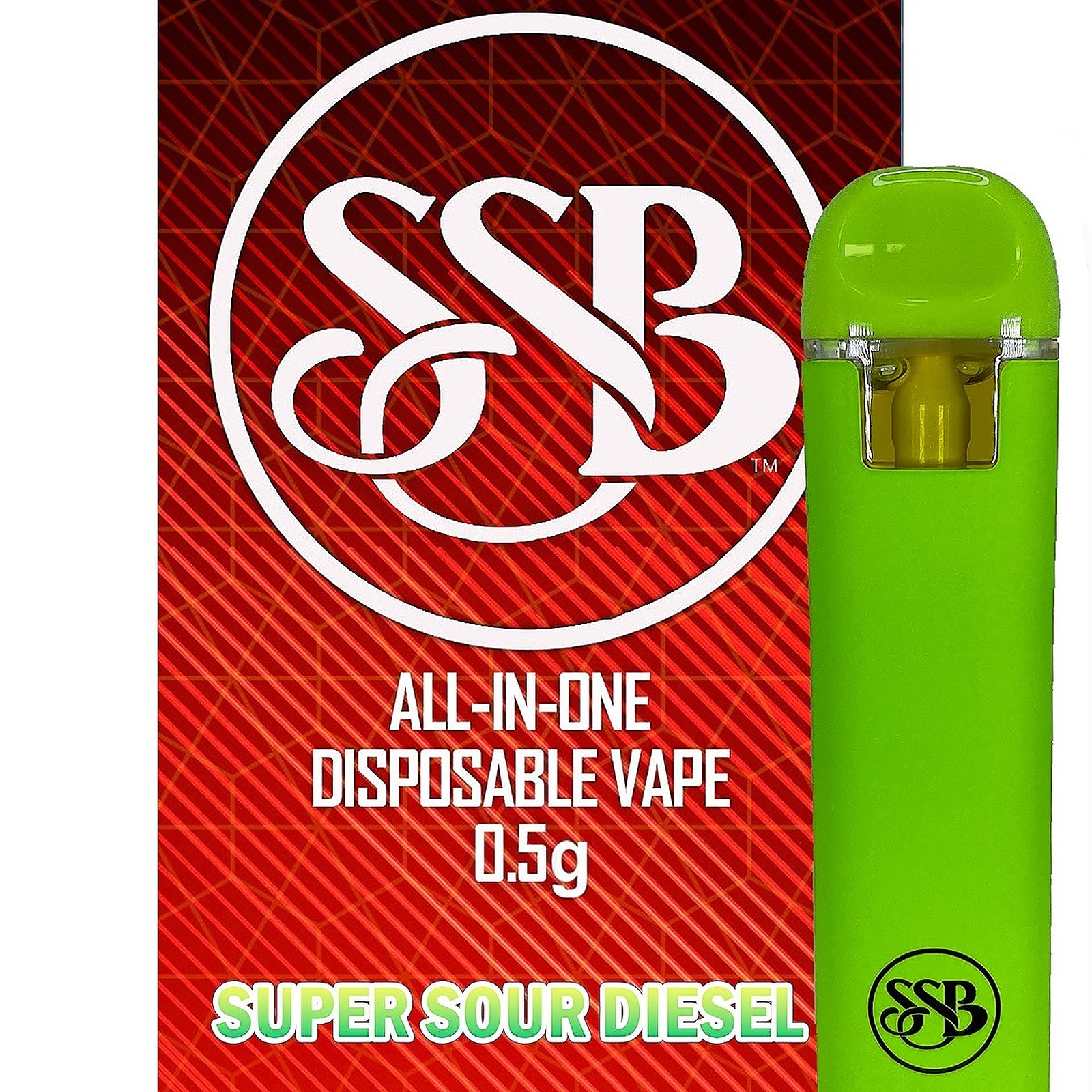 Southern Sky Brands: Super Sour Diesel Disposable THC Vape 0.5g (58.3% ...