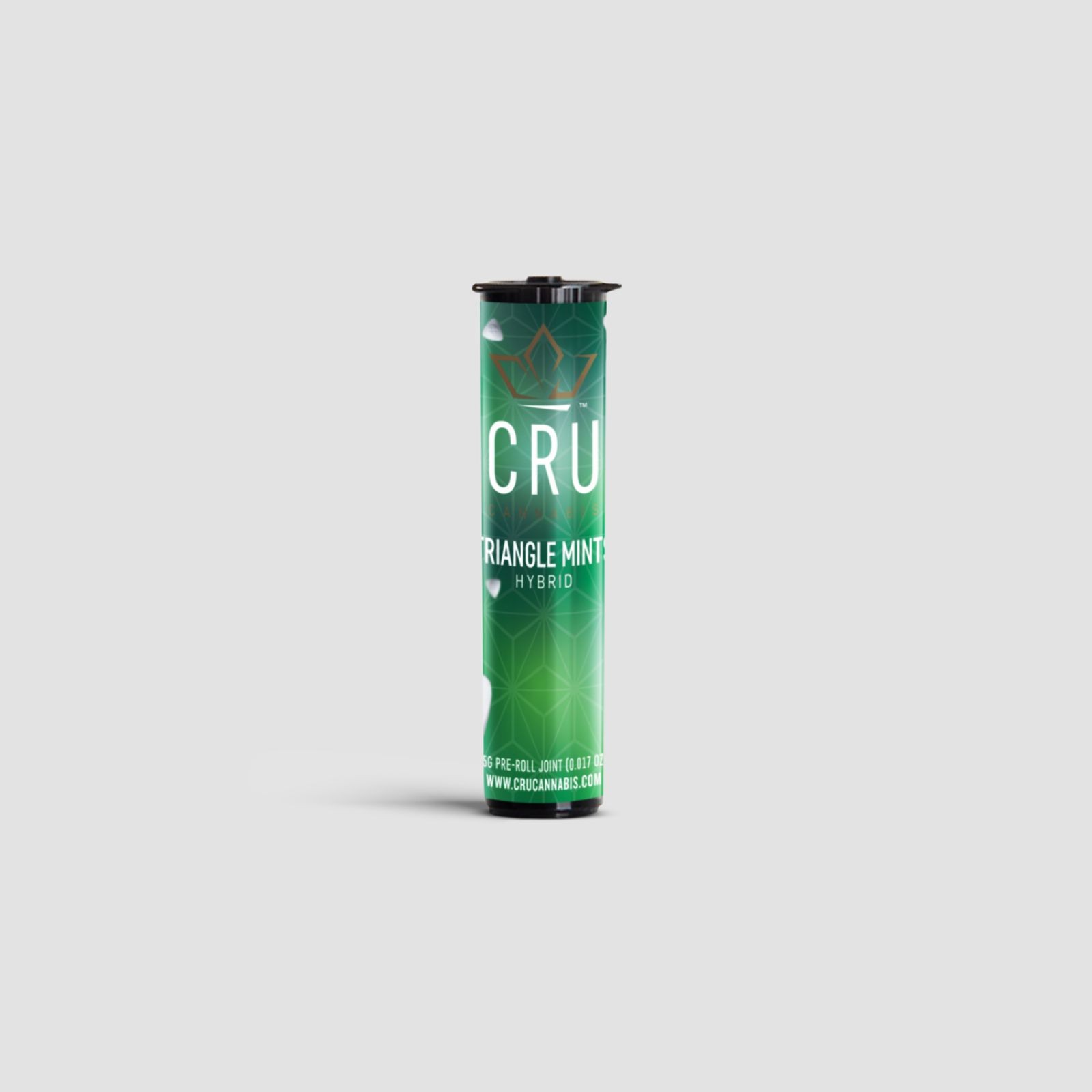 CRU Cannabis: Triangle Mints (0.5G Hybrid Pre-Roll) | Leafly