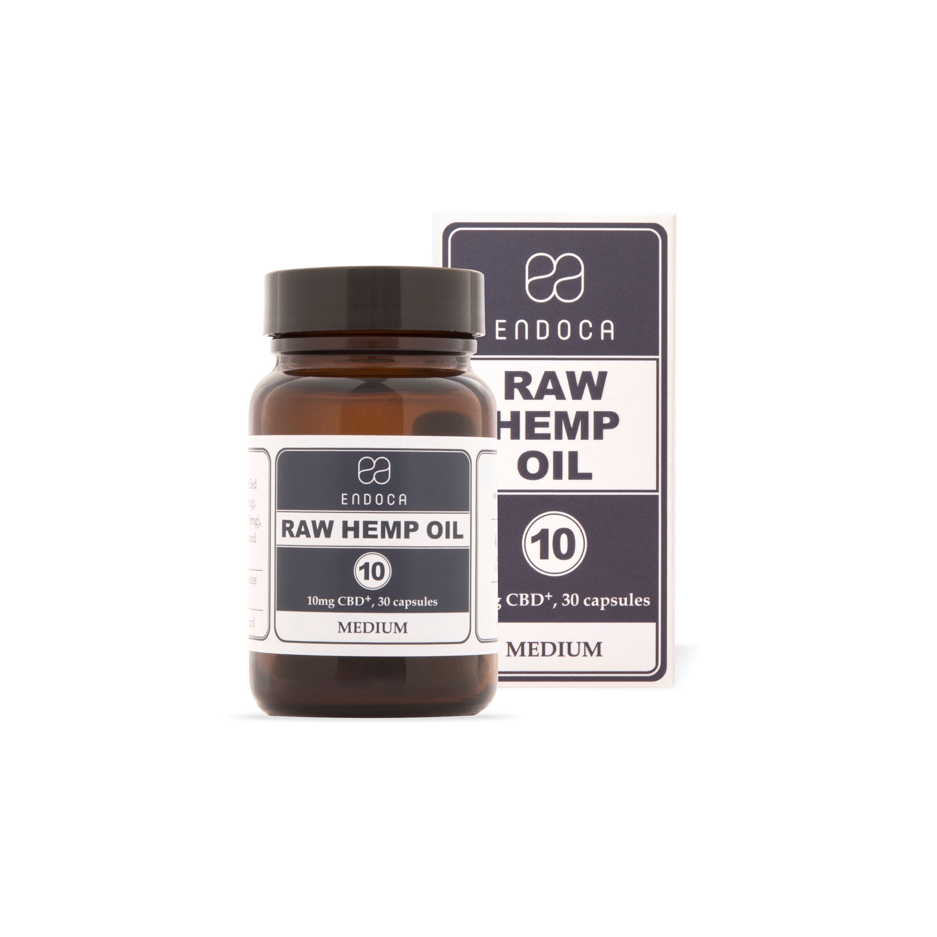 Endoca: RAW Capsules 300mg of CBD + CBDa (3%) | Leafly