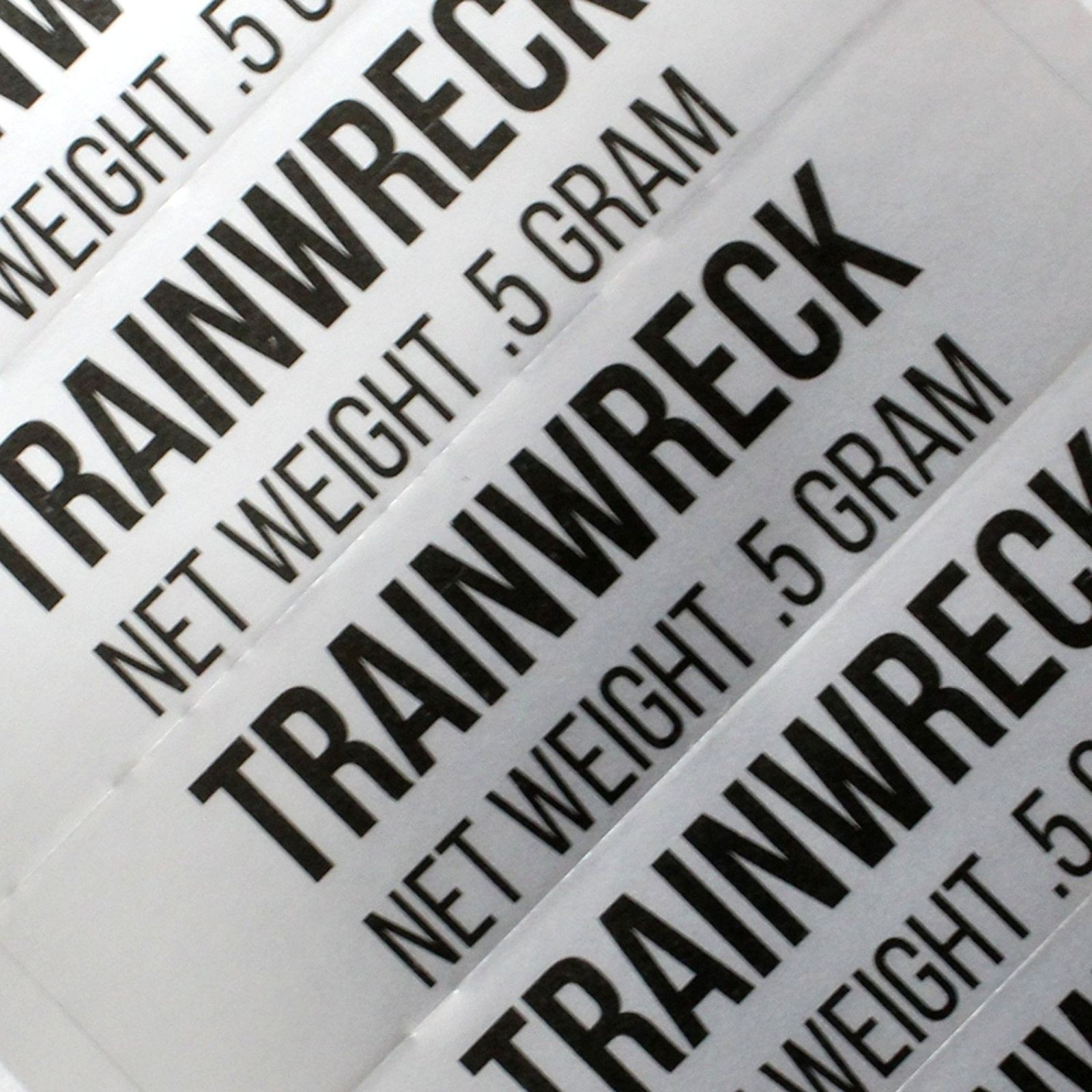 Shatter Labels: 100 Trainwreck Medical Marijuana Shatter Labels ...