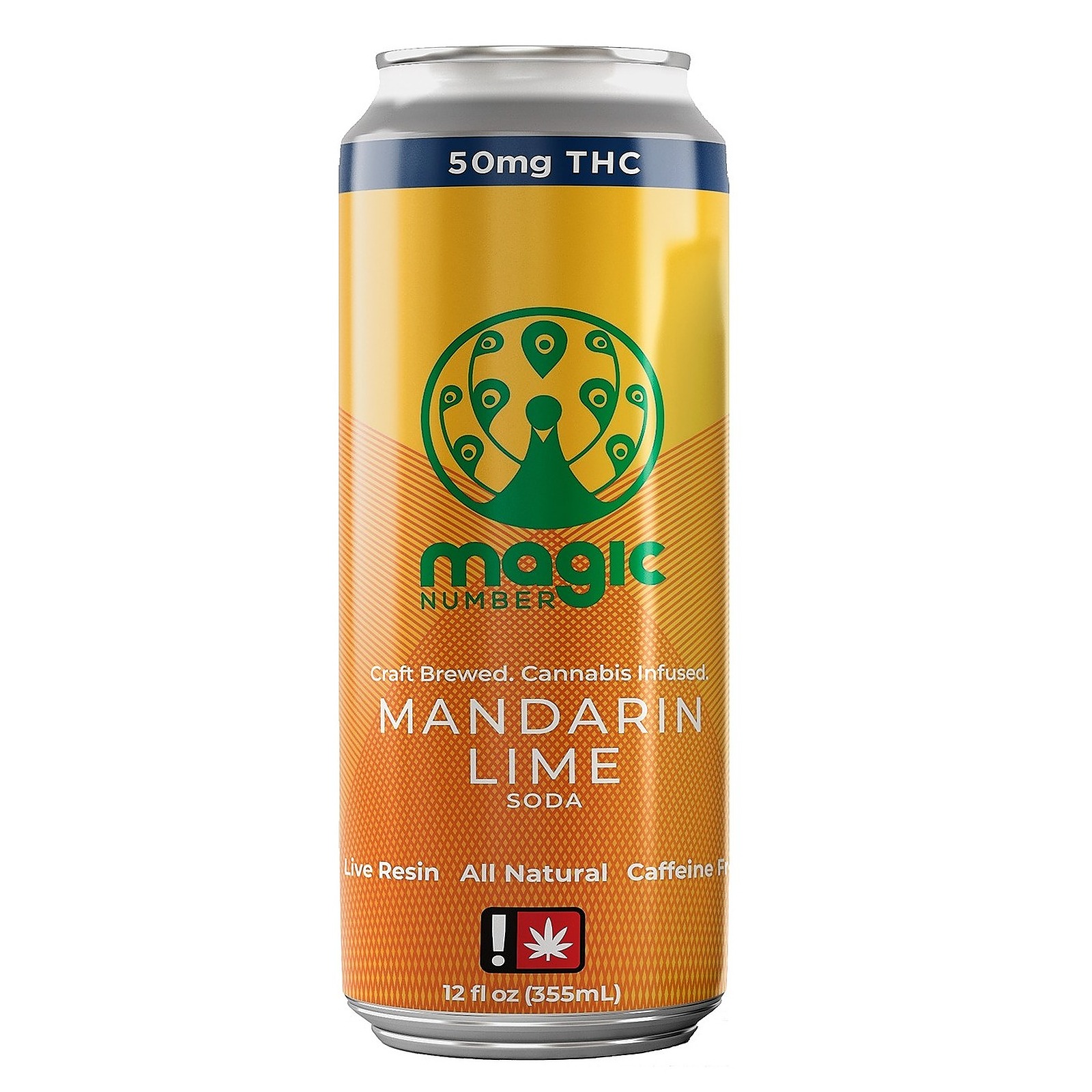 Magic Number: Mandarin Lime Soda - Live Resin 50mg | Leafly