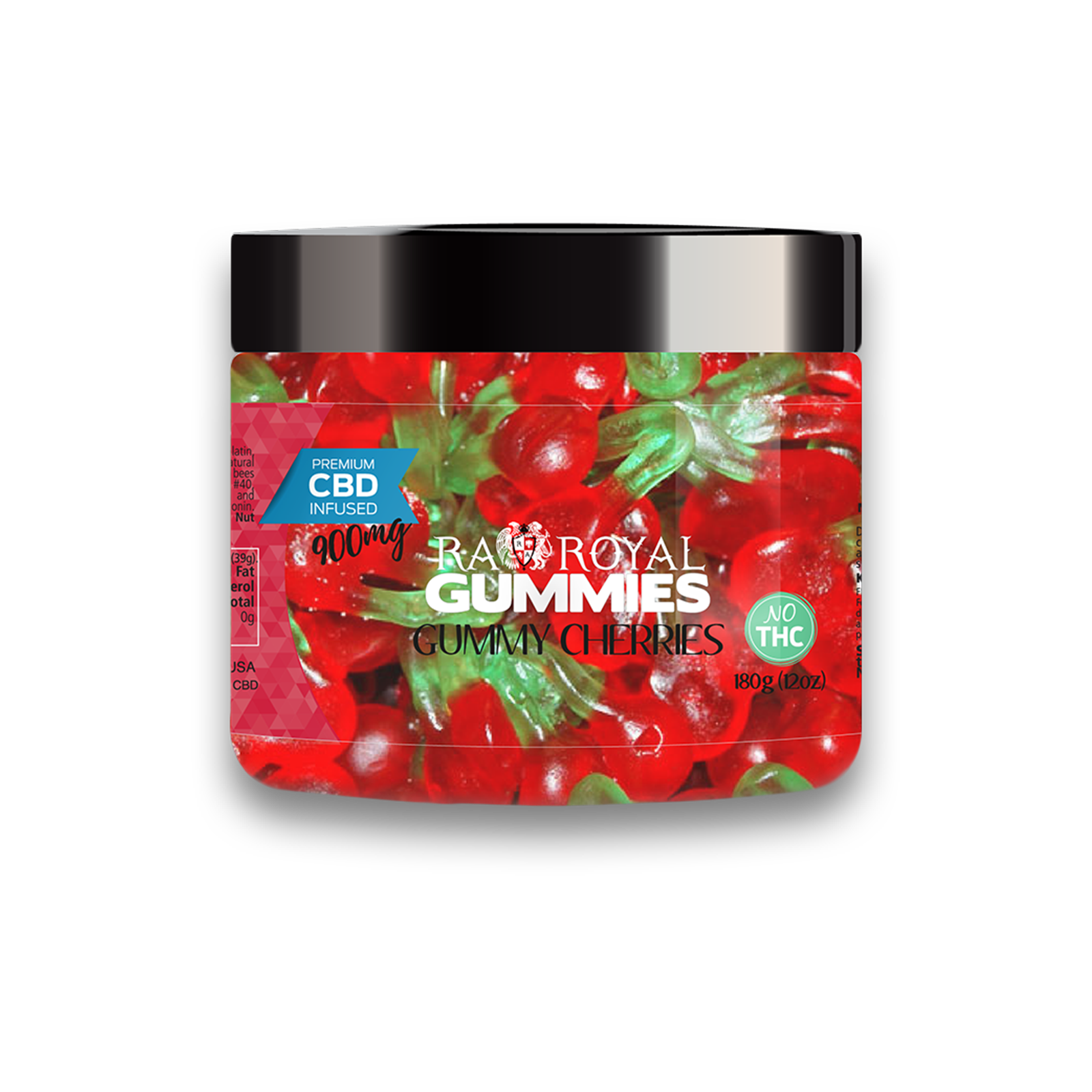 RA Royal: R.A. Royal Gummies: CBD Cherry Gummy Jar (900 MG) | Leafly