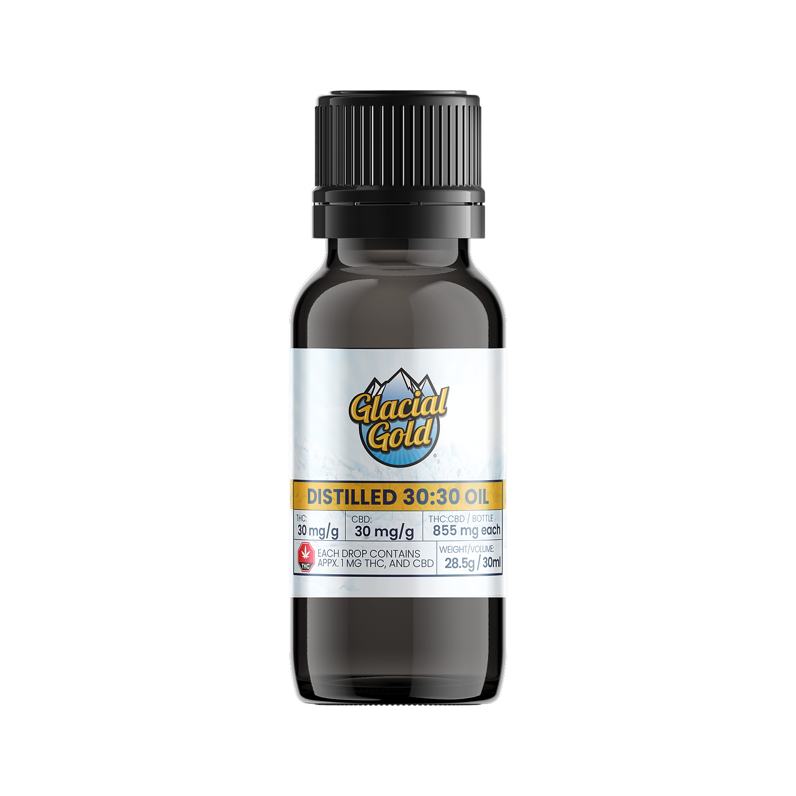 Glacial Gold: Distilled 30:30 Oil | Leafly