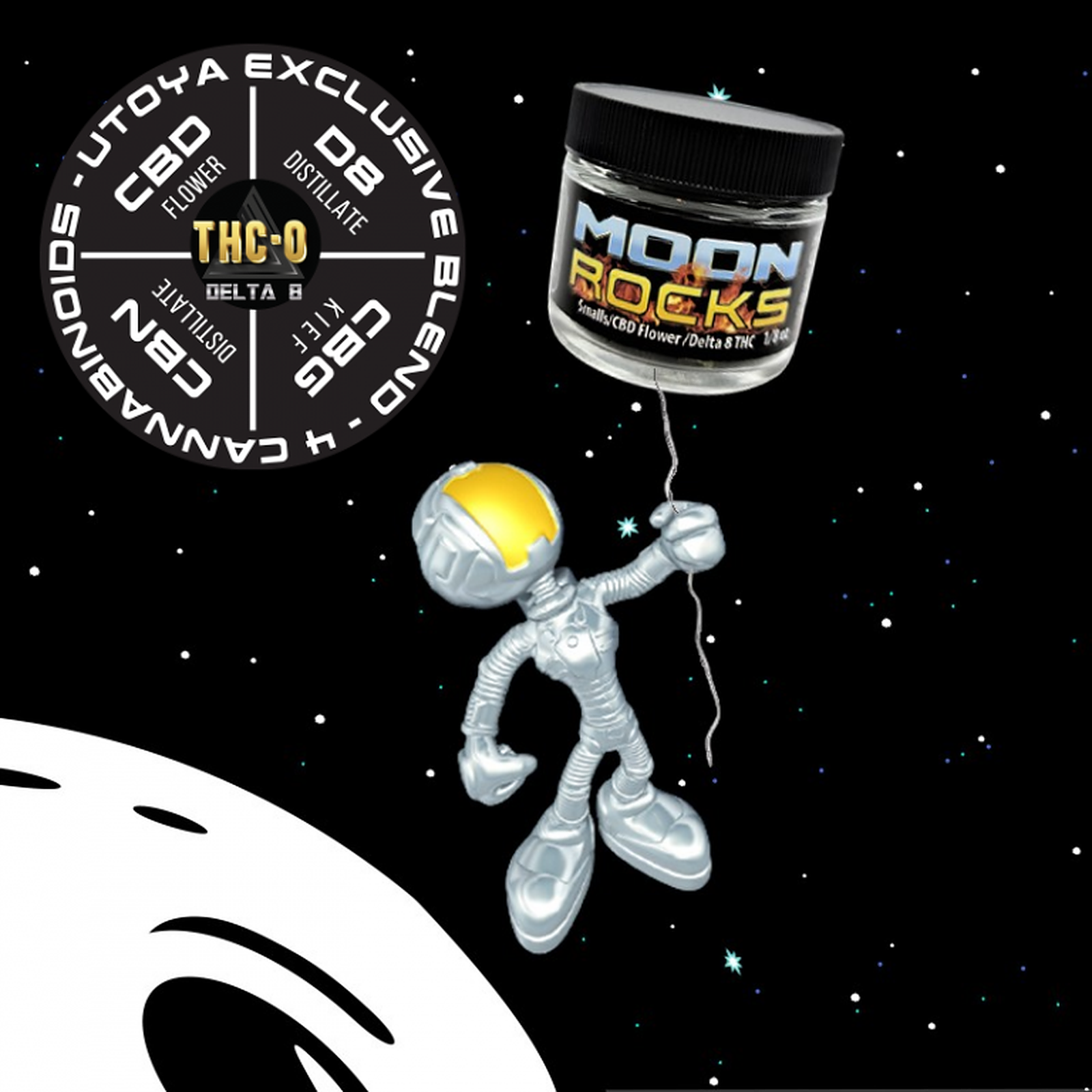 Utoya: THC-O/D8 Moon Rocks | Leafly