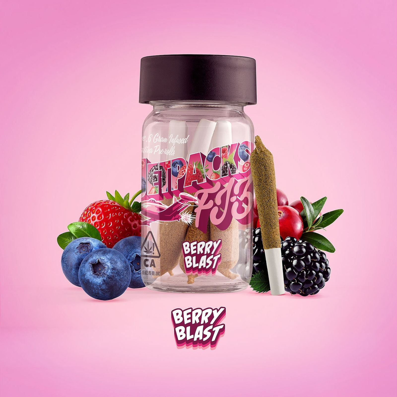 Jetpacks: Berry Blast ( .6g Infused Preroll 5pk) | Leafly