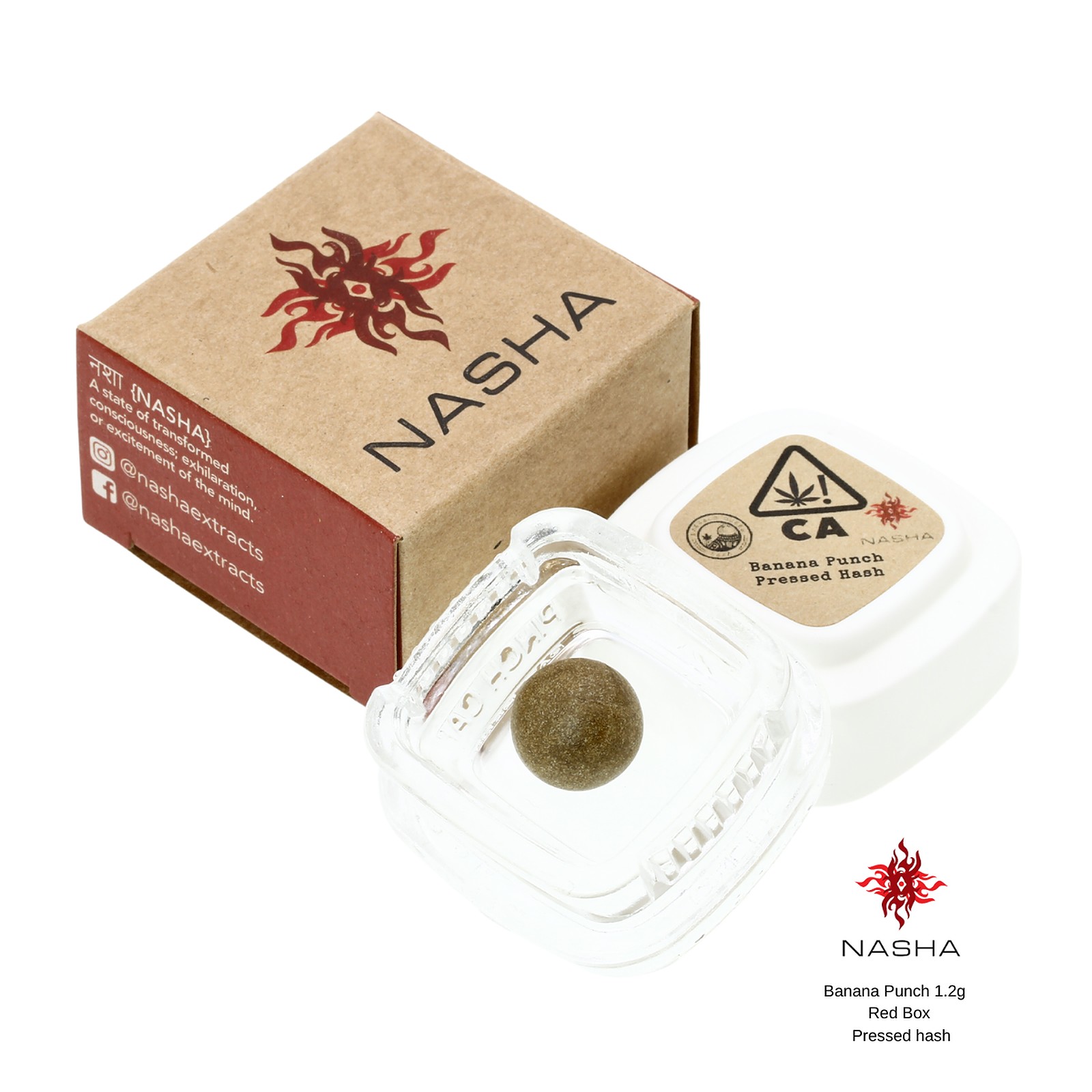 NASHA: Banana Punch 1.2g Red Pressed Hash | Leafly