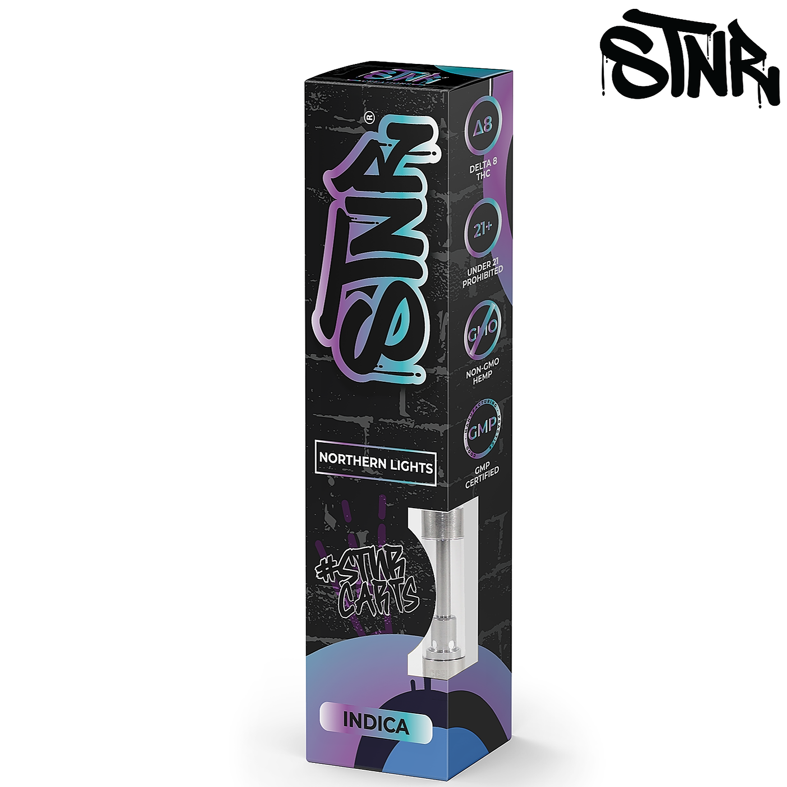 STNR Creations: Delta8 CCELL Cart - Northern Lights (Indica) | Leafly