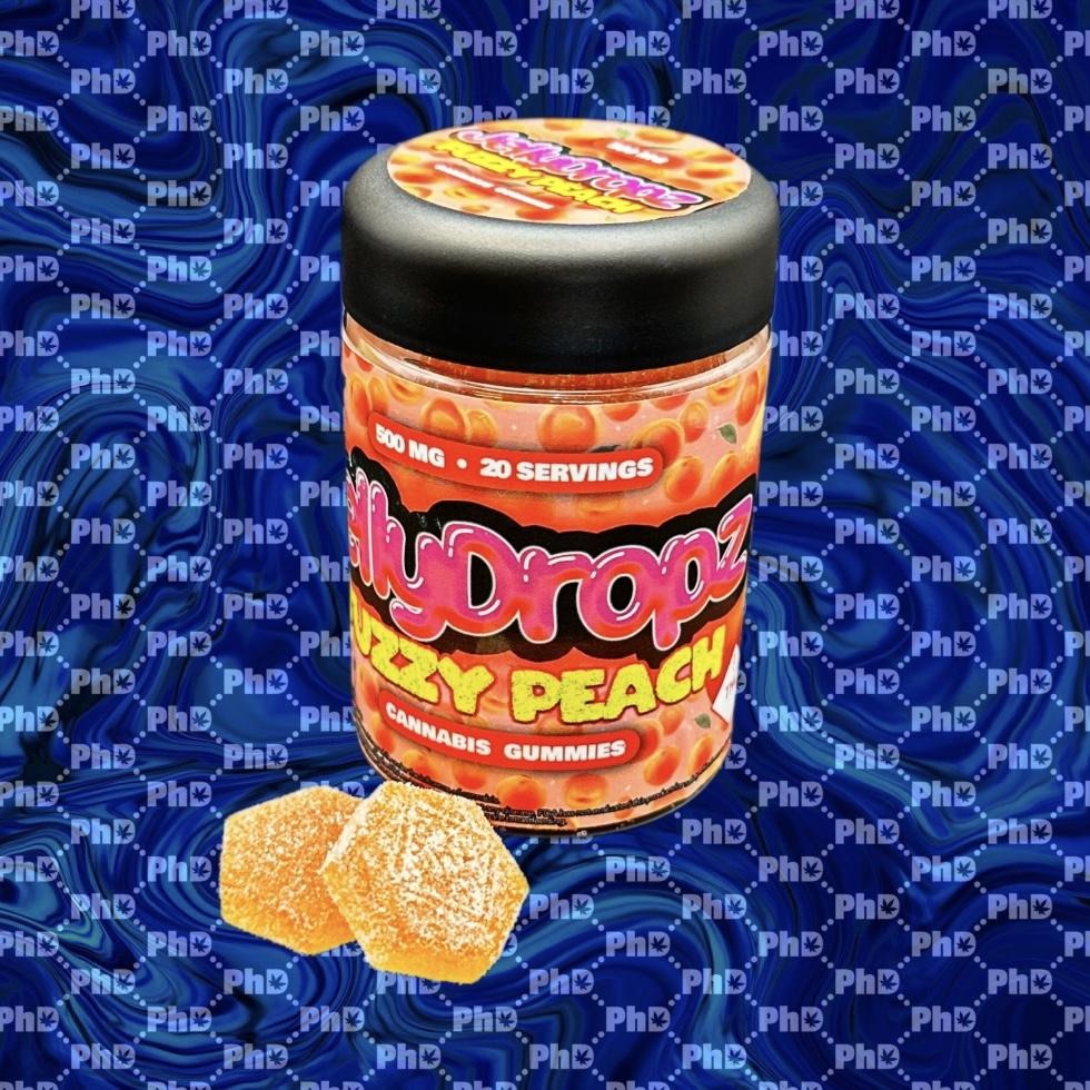 Pharmicated: Jelly Dropz Gummies - 100mg - Fuzzy Peach | Leafly