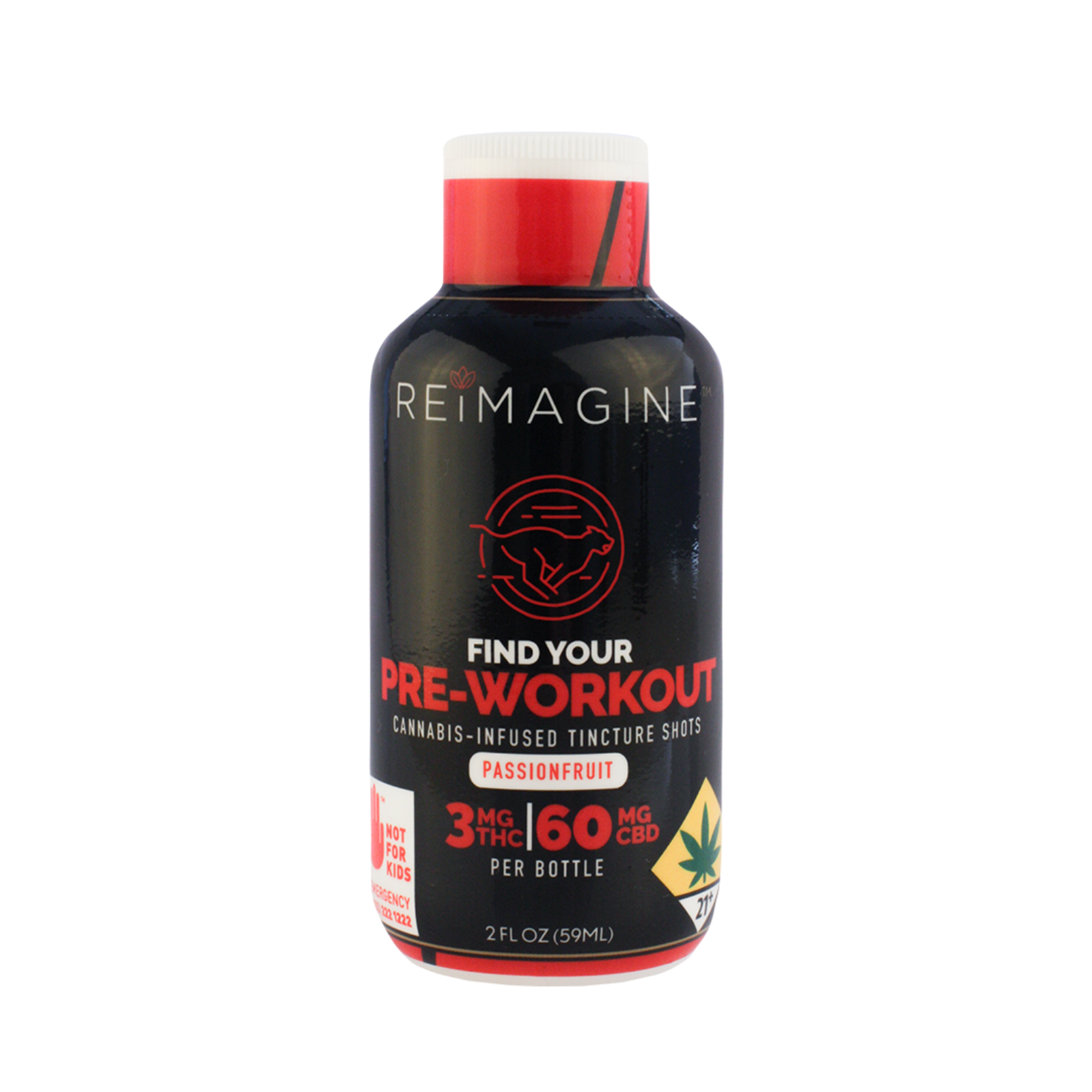 Evergreen Herbal: Reimagine Wellness: Pre-Workout Shot 3mg THC + 60mg ...