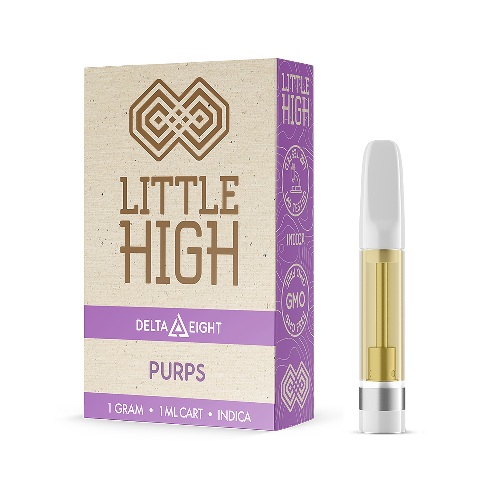 Little High: Little High - Delta-8 Indica - Purps - 1 Gram Cart | Leafly