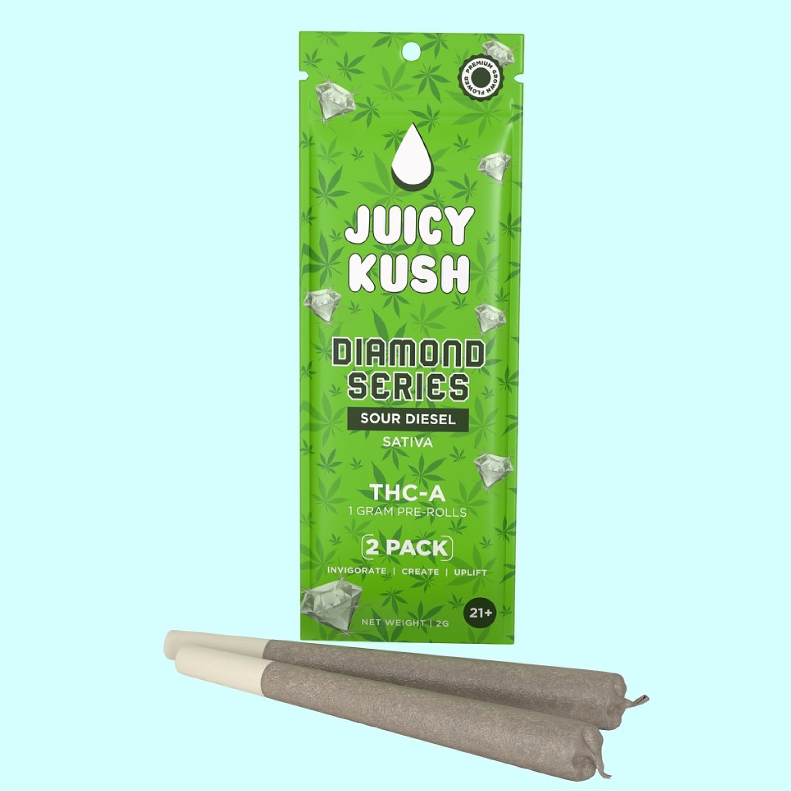 Juicy Kush (20% OFF CODE: LEAF20): 1G THC-A Pre-Rolls (2pack) - Sour ... Juicy Kush (20% OFF CODE: LEAF20): 1G THC-A Pre-Rolls (2pack) - Sour ...