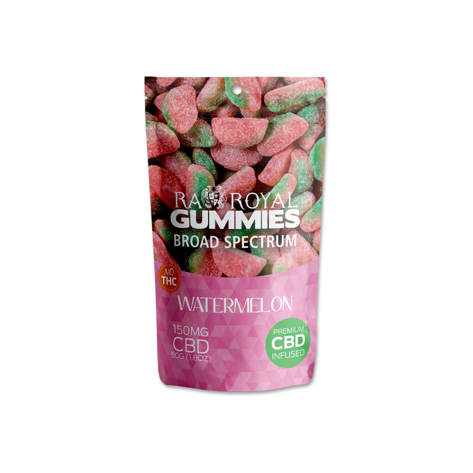 RA Royal: R.A. Royal Gummies: Broad Spectrum CBD Watermelon Gummy Pouch ...