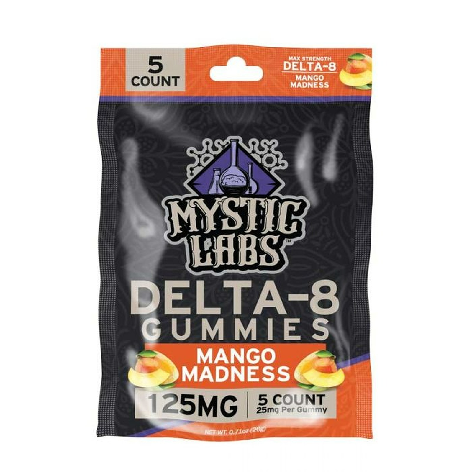 Mystic Labs Delta-8: Mango Madness 5ct Delta-8 Gummies | Leafly
