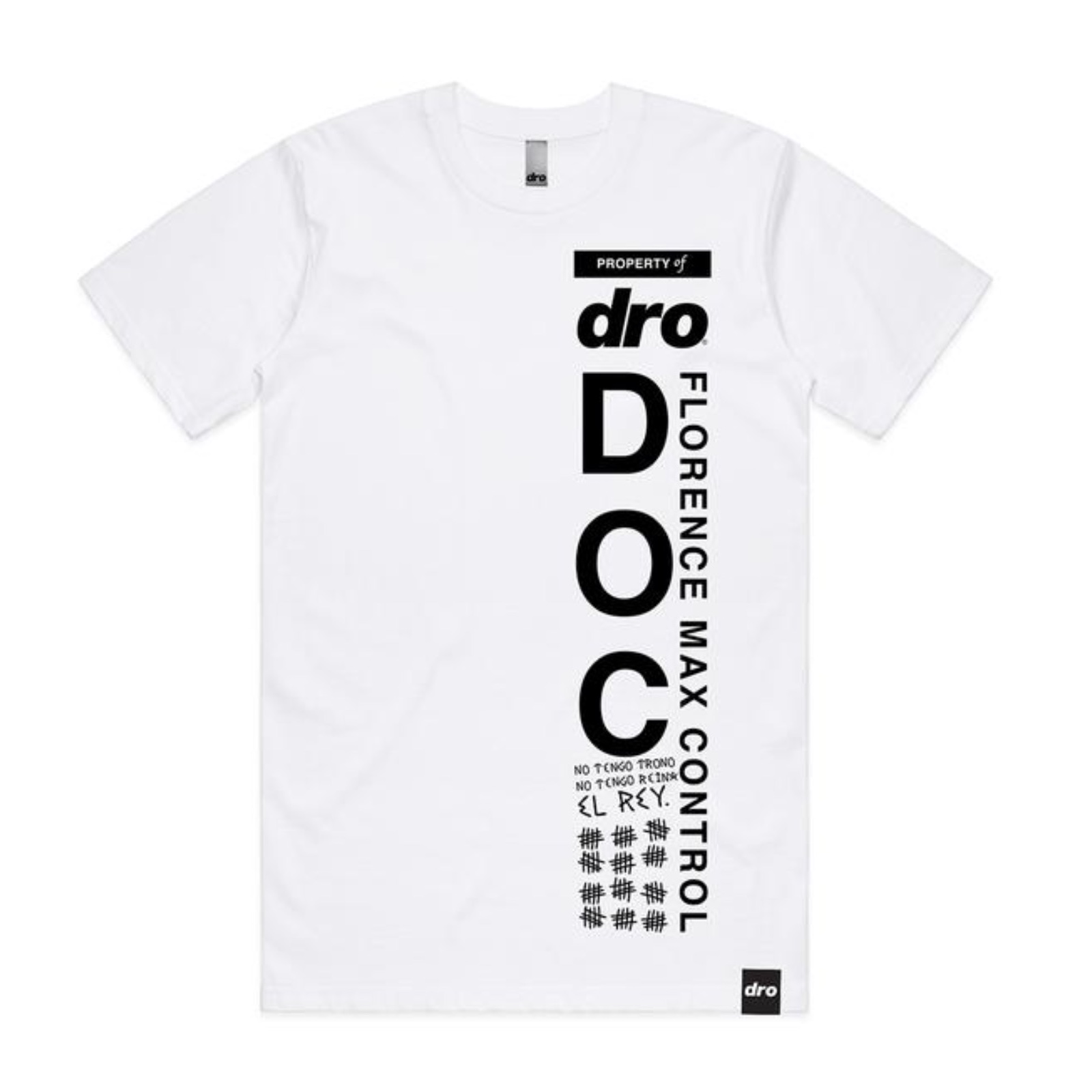 DRO: DRO White El Rey T-Shirt | Leafly