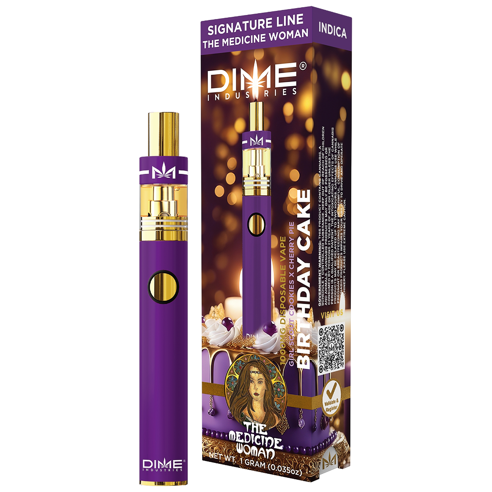 Dime Industries: Birthday Cake 1000mg All in One | The Medicine Woman x ...