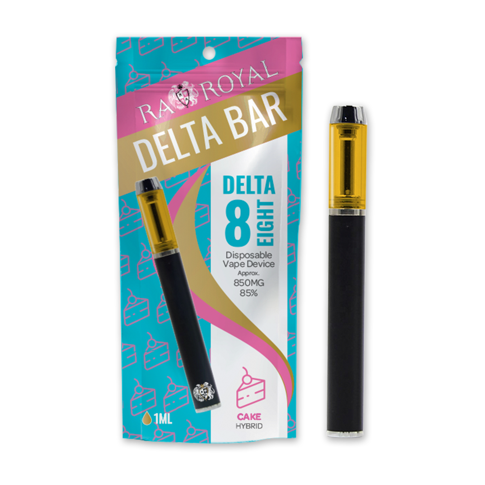 RA Royal: R.A. Royal Delta-8 Vape Pen: Cake (Hybrid) | Leafly