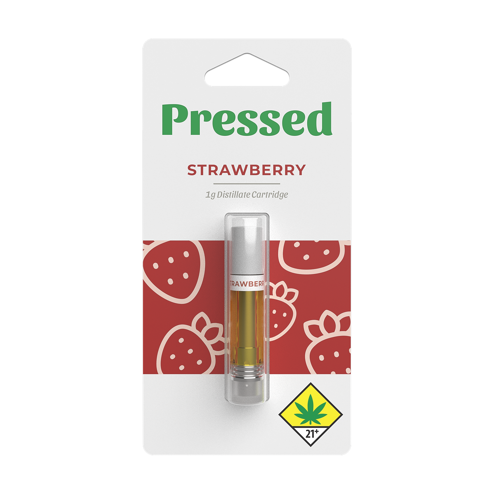 Pressed Strawberry Distillate Cartridge Leafly