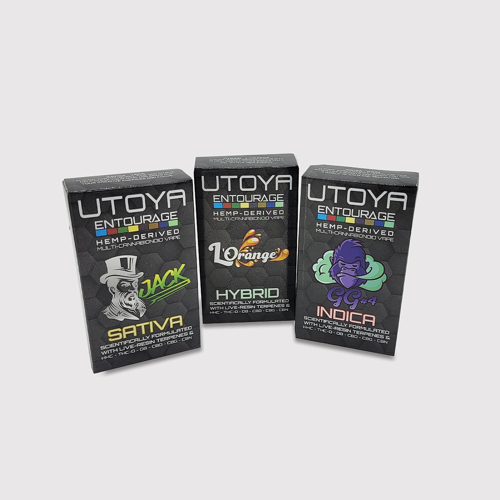 Utoya: 3 Pack Special: Entourage 1 Gram Vape Carts w/battery | Leafly
