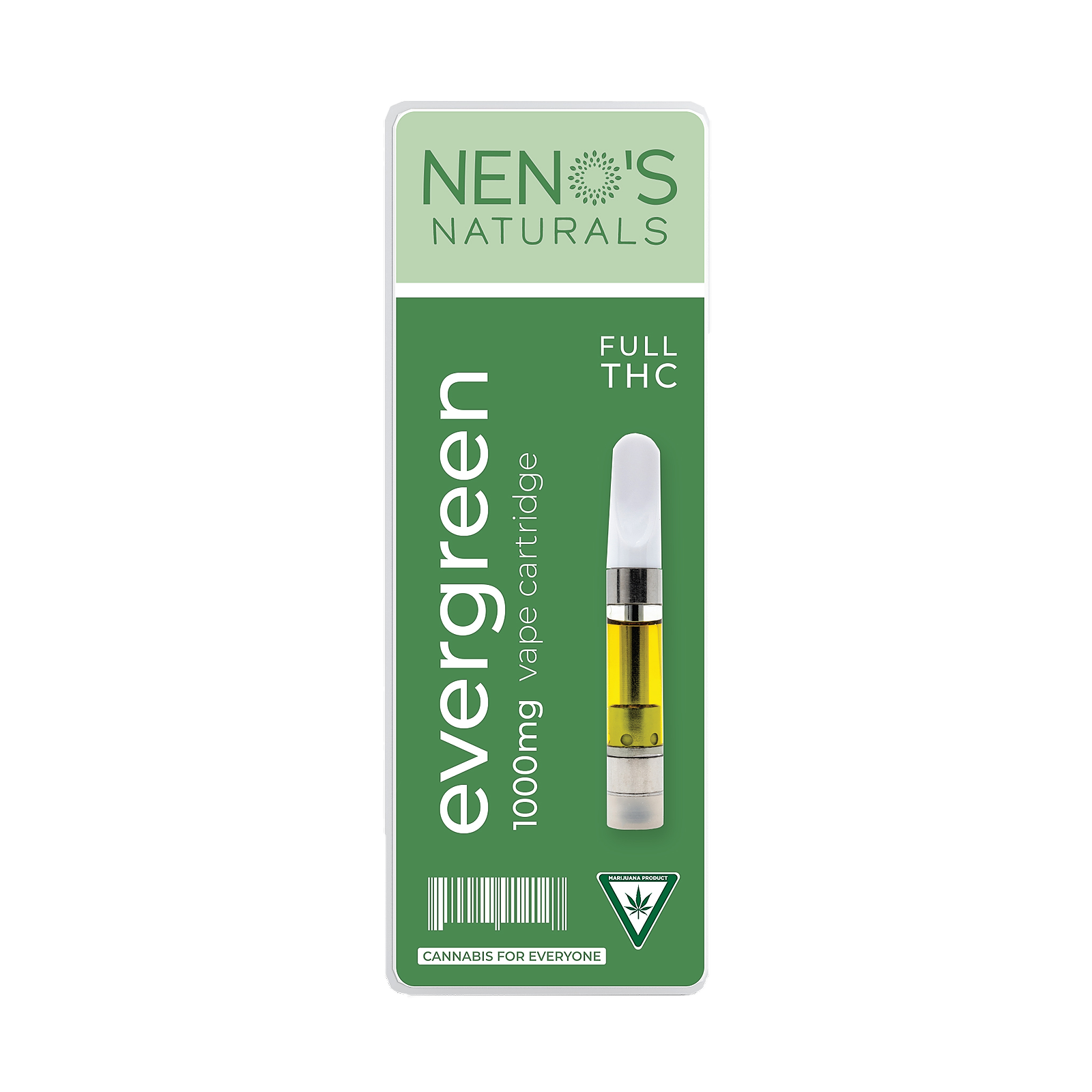 Neno's Naturals: Neno's Naturals Evergreen THC C-Cell Vape 1g | Leafly