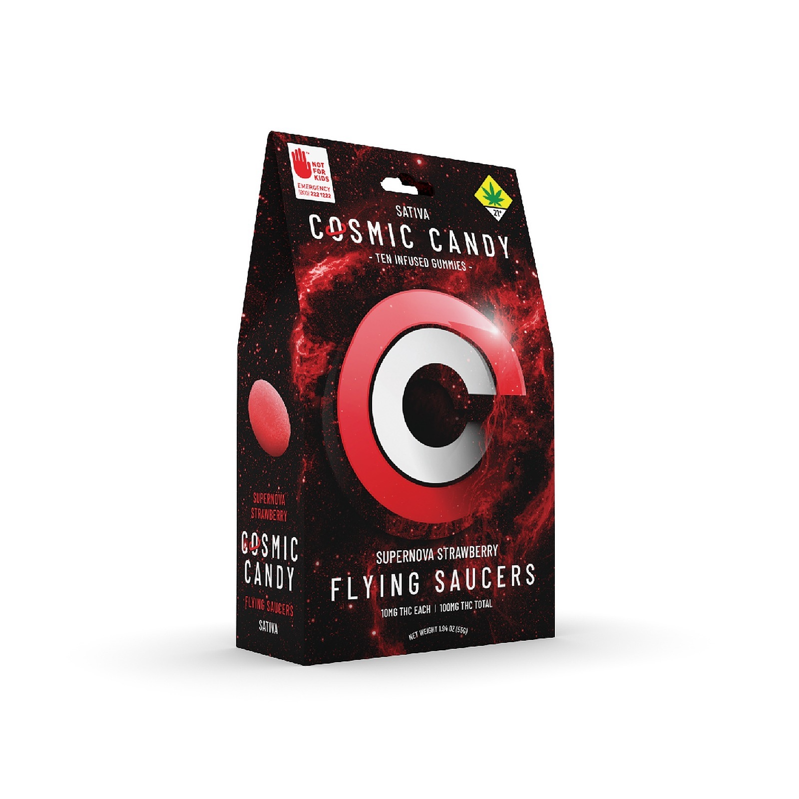 Cosmic Candy: Cosmic- Supernova Strawberry Sativa 100mg | Leafly