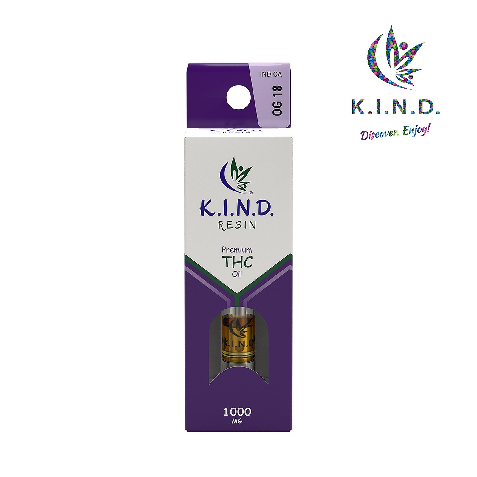 K.I.N.D. Concentrates: K.I.N.D. Resin FS OG-18 Cartridge 1000mg | Leafly