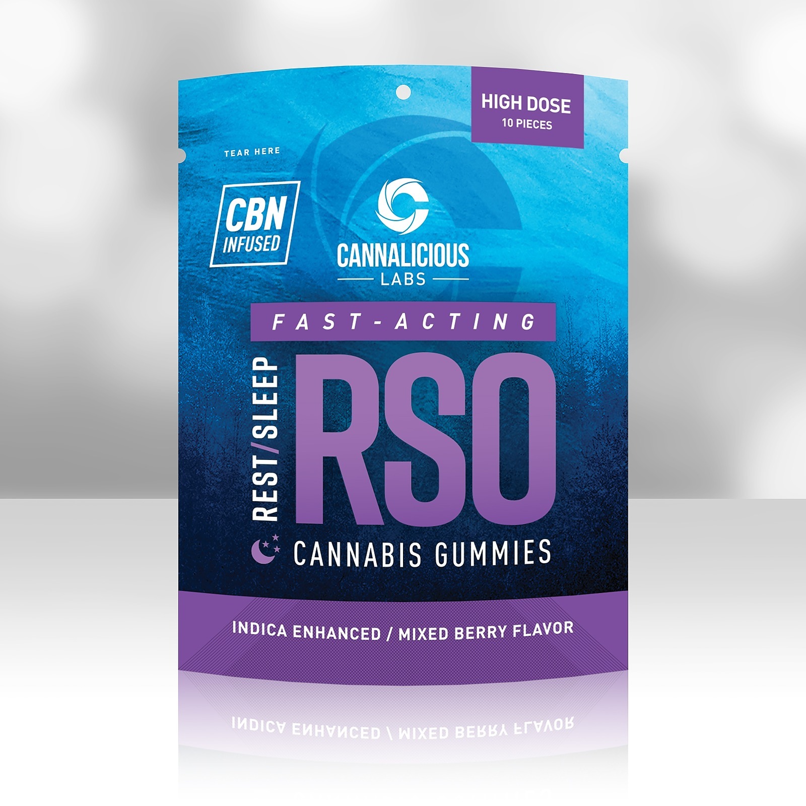 Cannalicious Labs: RSO Rest Gummy - Mixed Berry - Indica - High Dose ...