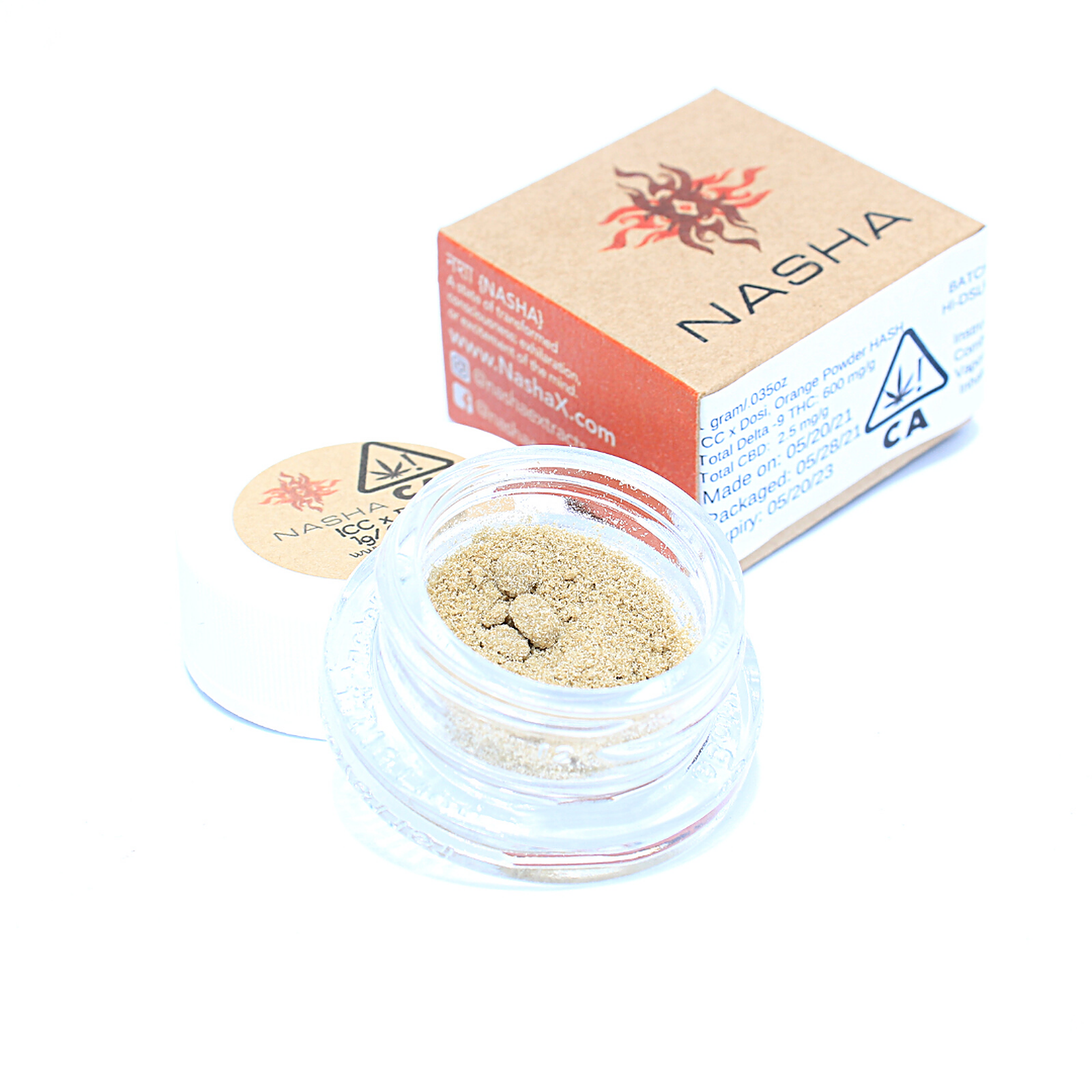 NASHA: ICC x Dosi Orange Powder Hash | Leafly