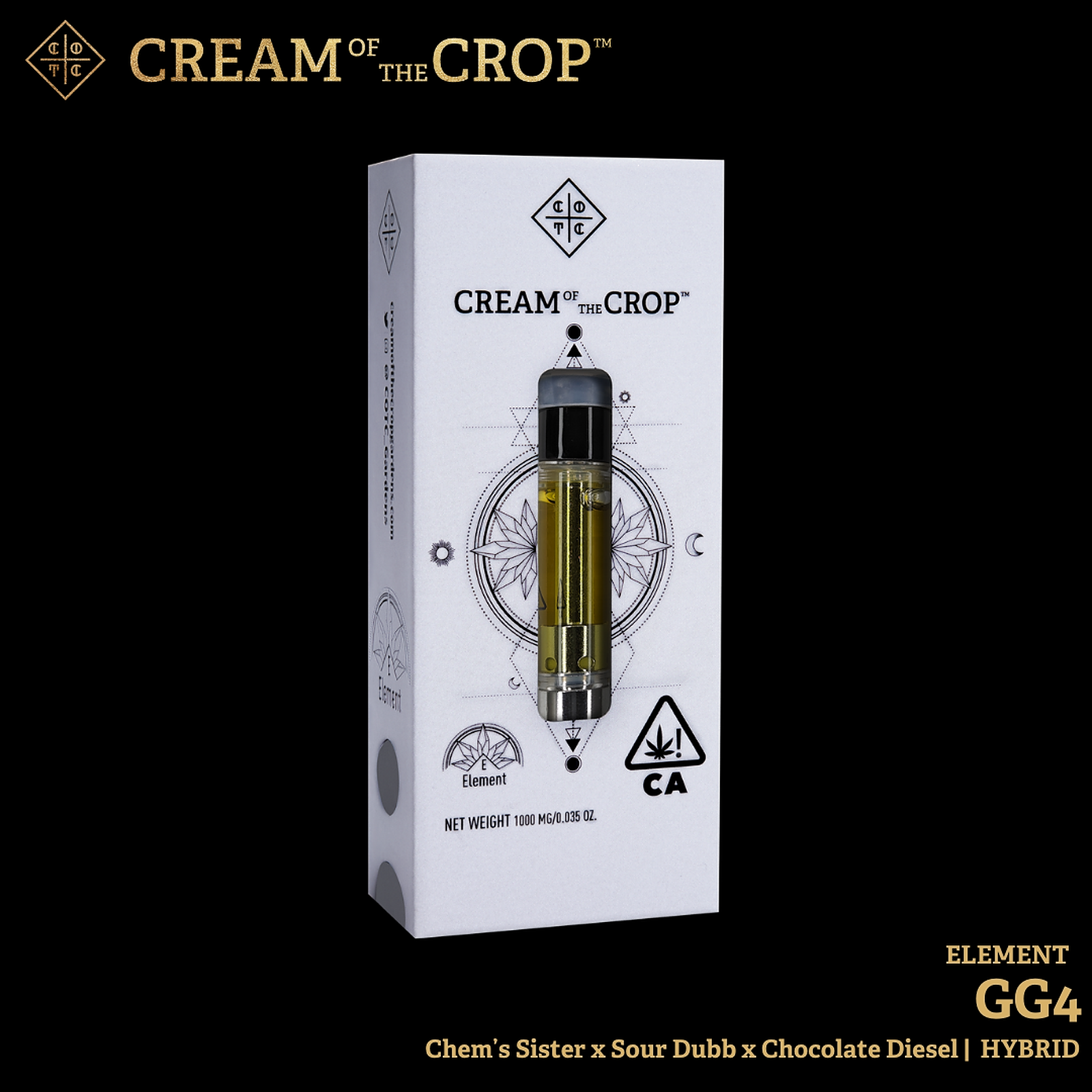 Cream of the Crop Gardens: GG4 | Element Vape | 1g | Leafly