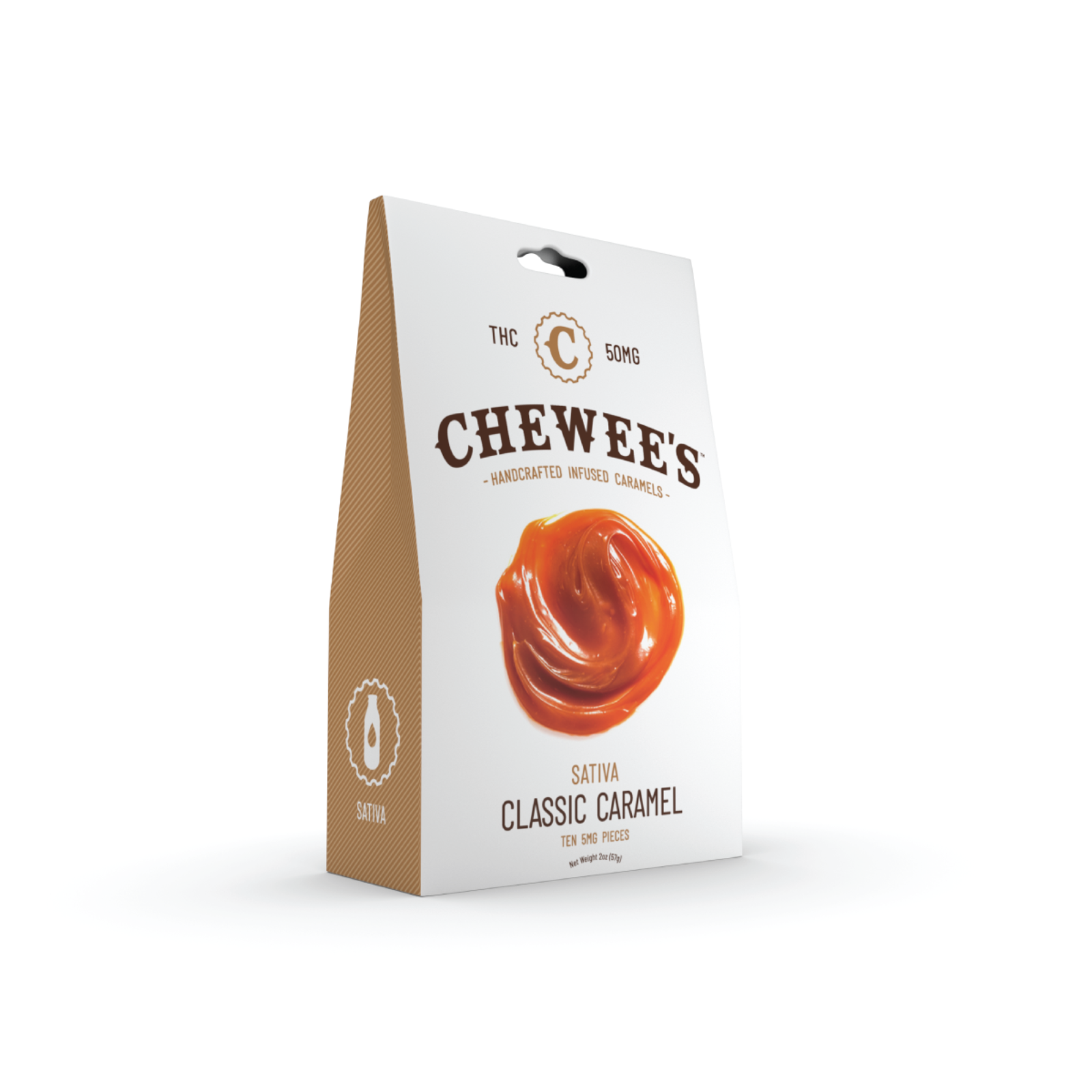 Chewee's: Classic Caramel Sativa 50mg 10-pack | Leafly