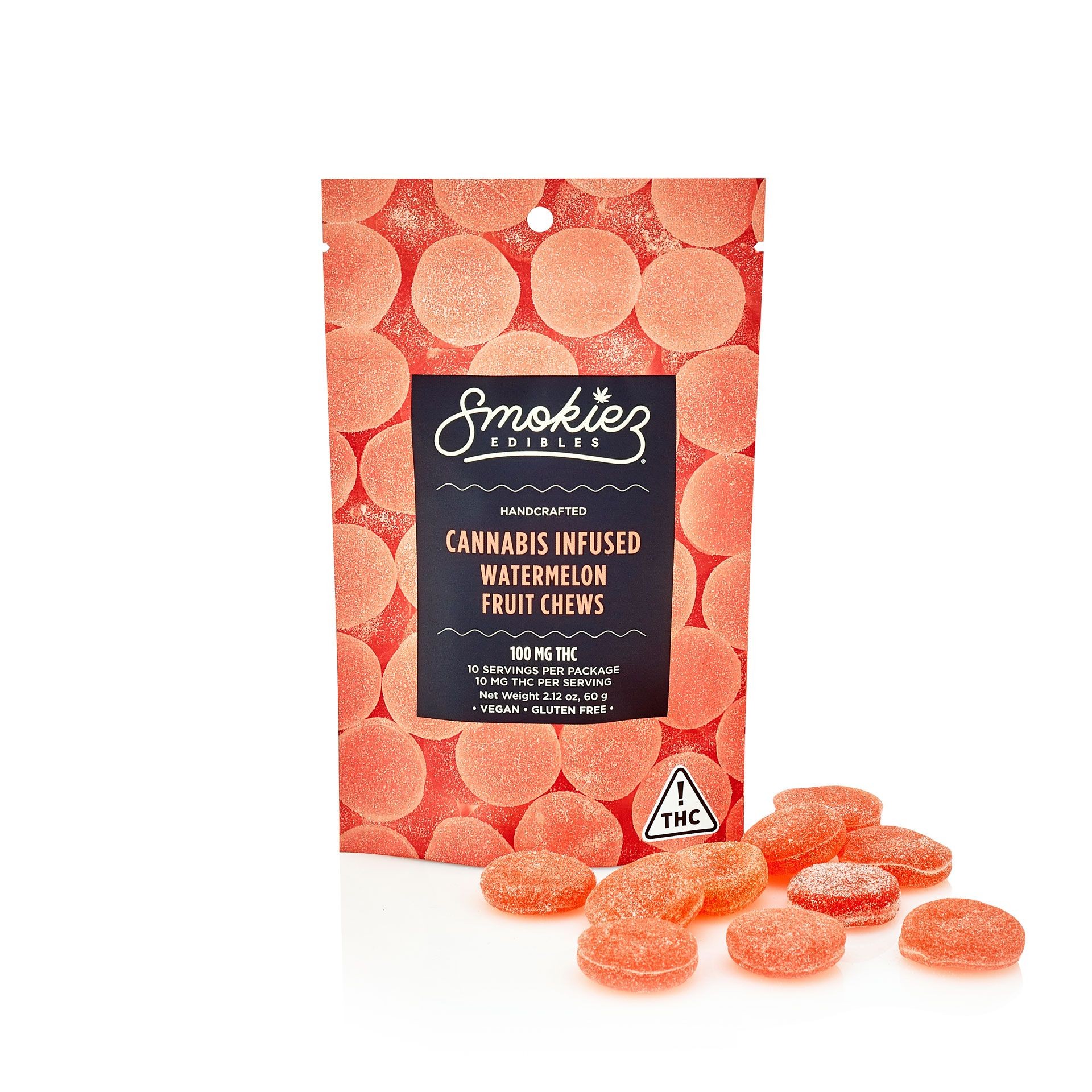 Smokiez Edibles: Watermelon Fruit Chews, 100mg THC - NV | Leafly