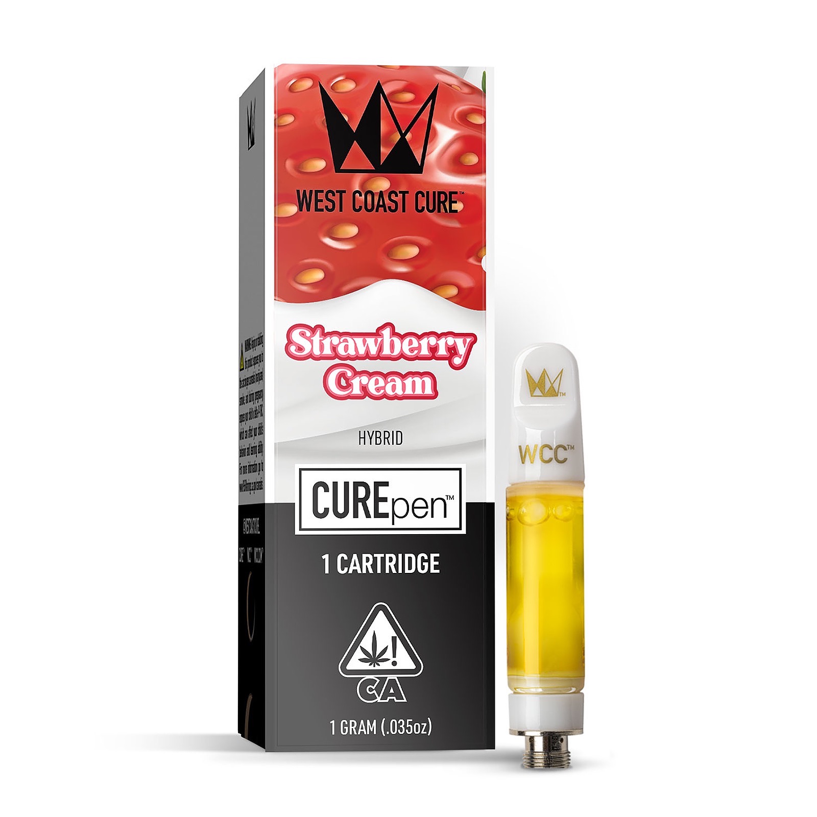 West Coast Cure: Strawberry Cream CUREpen Cartridge - 1g | Leafly