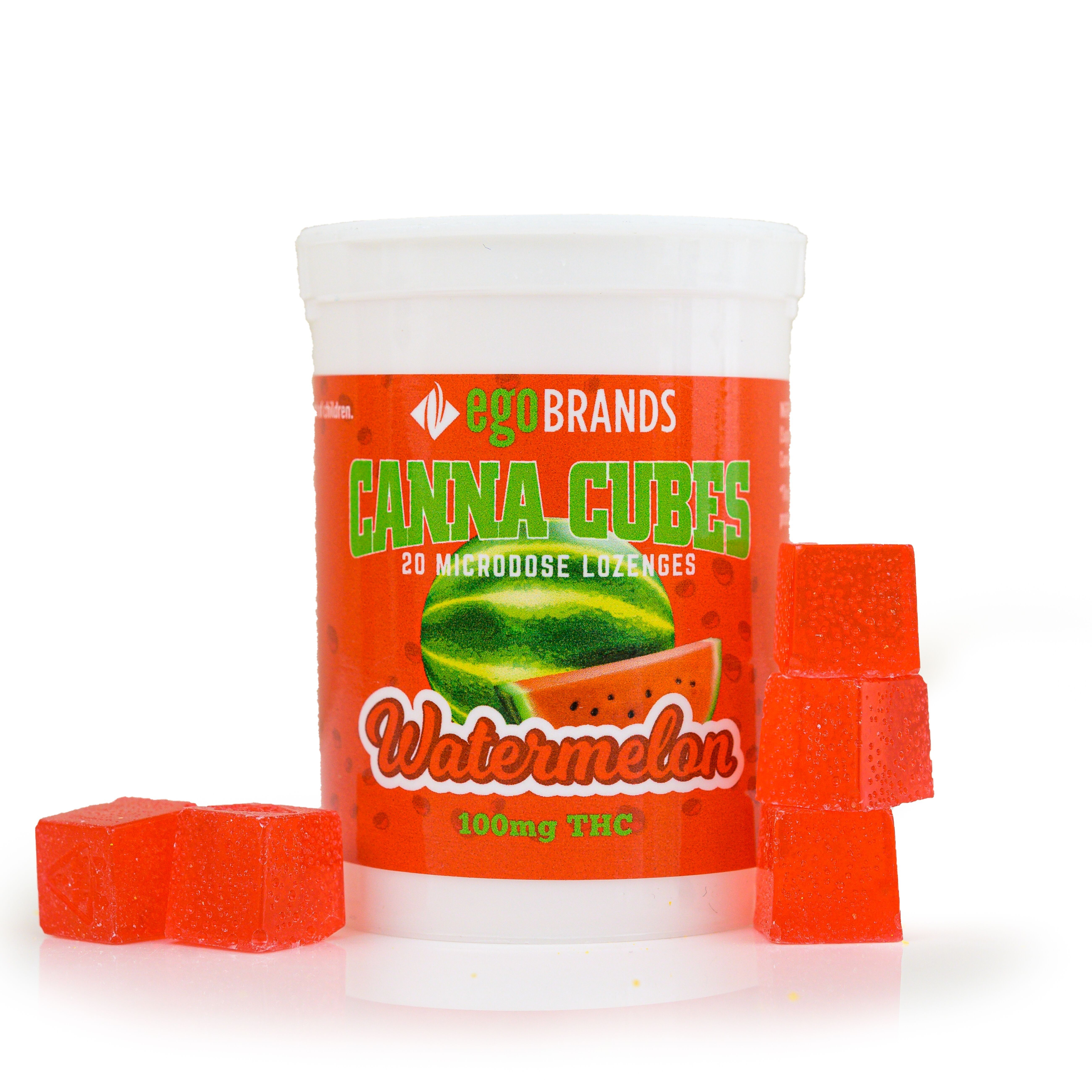 Evergreen Organix: Watermelon Canna Cubes - 100mg | Leafly