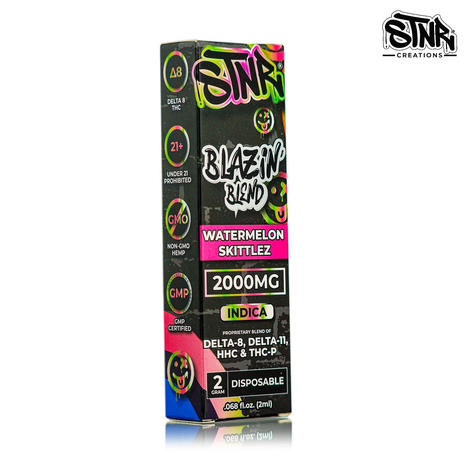STNR Creations: Watermelon Skittles | Blazin' Blend | 2 Gram Disposable ...