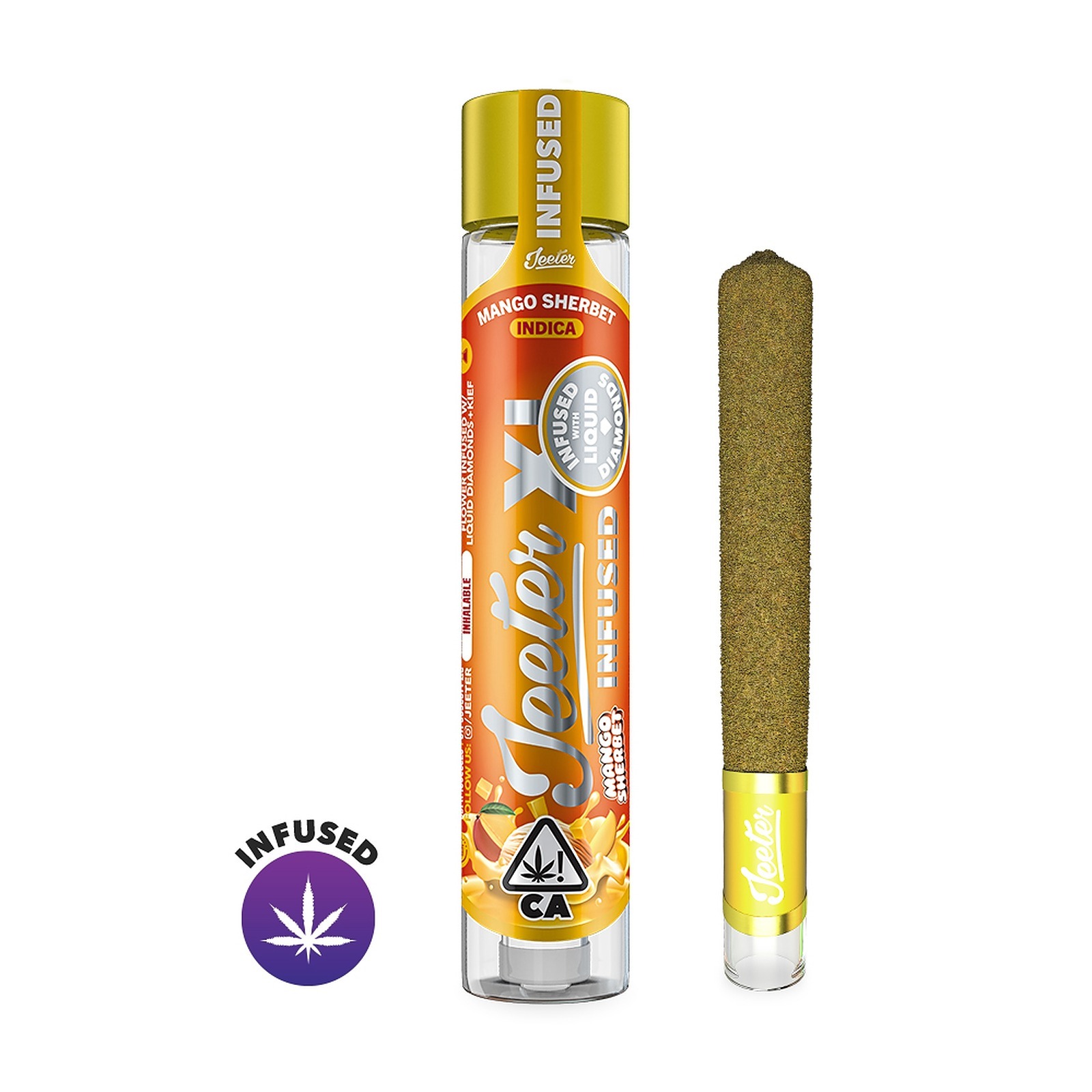 Jeeter: Mango Sherbet Infused XL 2G | Leafly