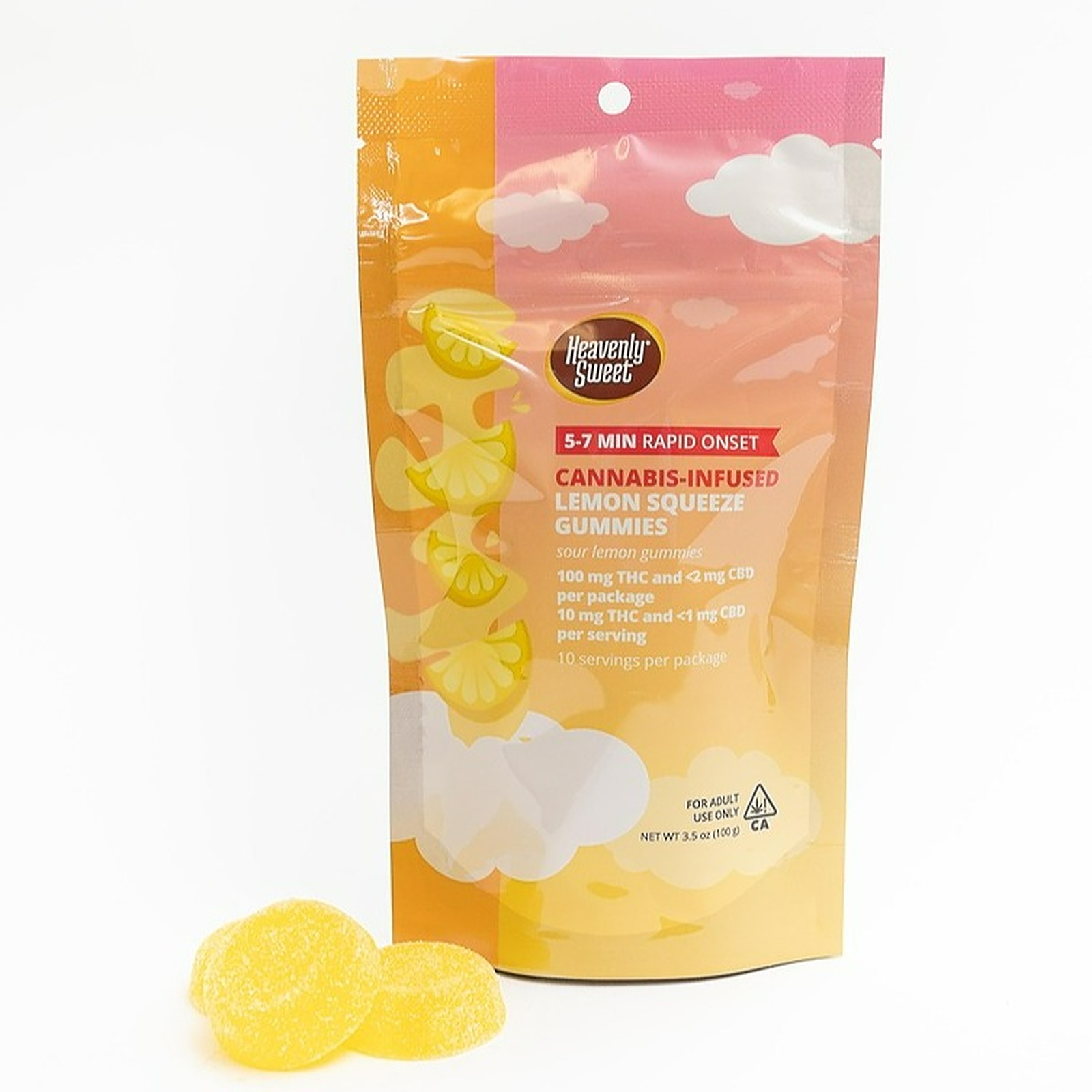 Heavenly Sweet: FAST ACTING Lemon Squeeze Gummies (tart) | Leafly