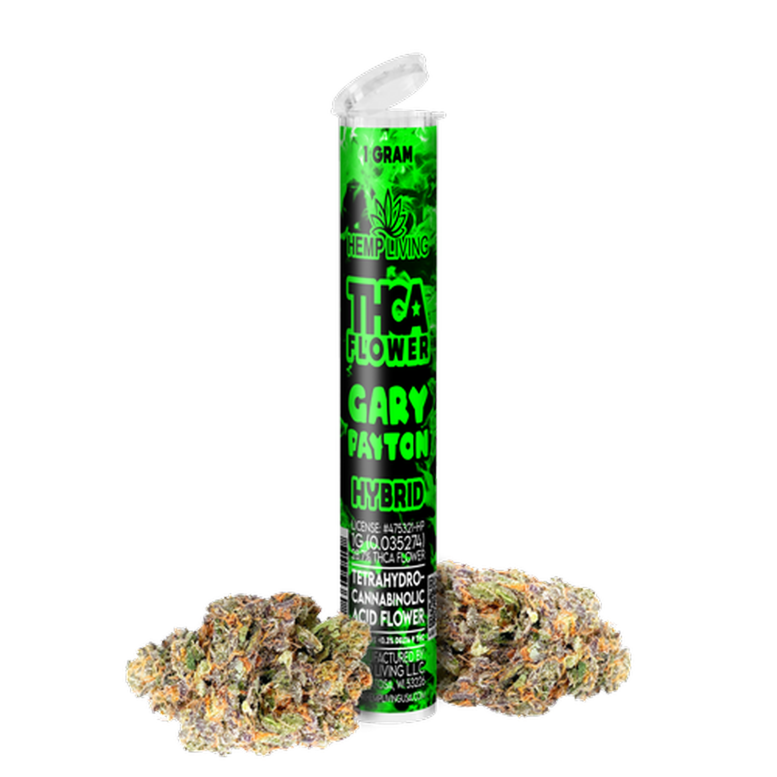 Hemp Living: Hemp Living - THCA Flower 1g Pre-roll - Gary Payton | Leafly
